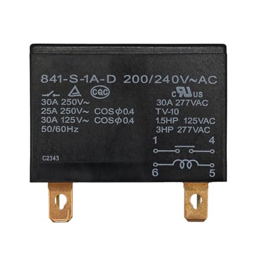 841-S-1A-D 200/240V AC General Purpose Relay - 4 Pins Relay Heavy Duty ...