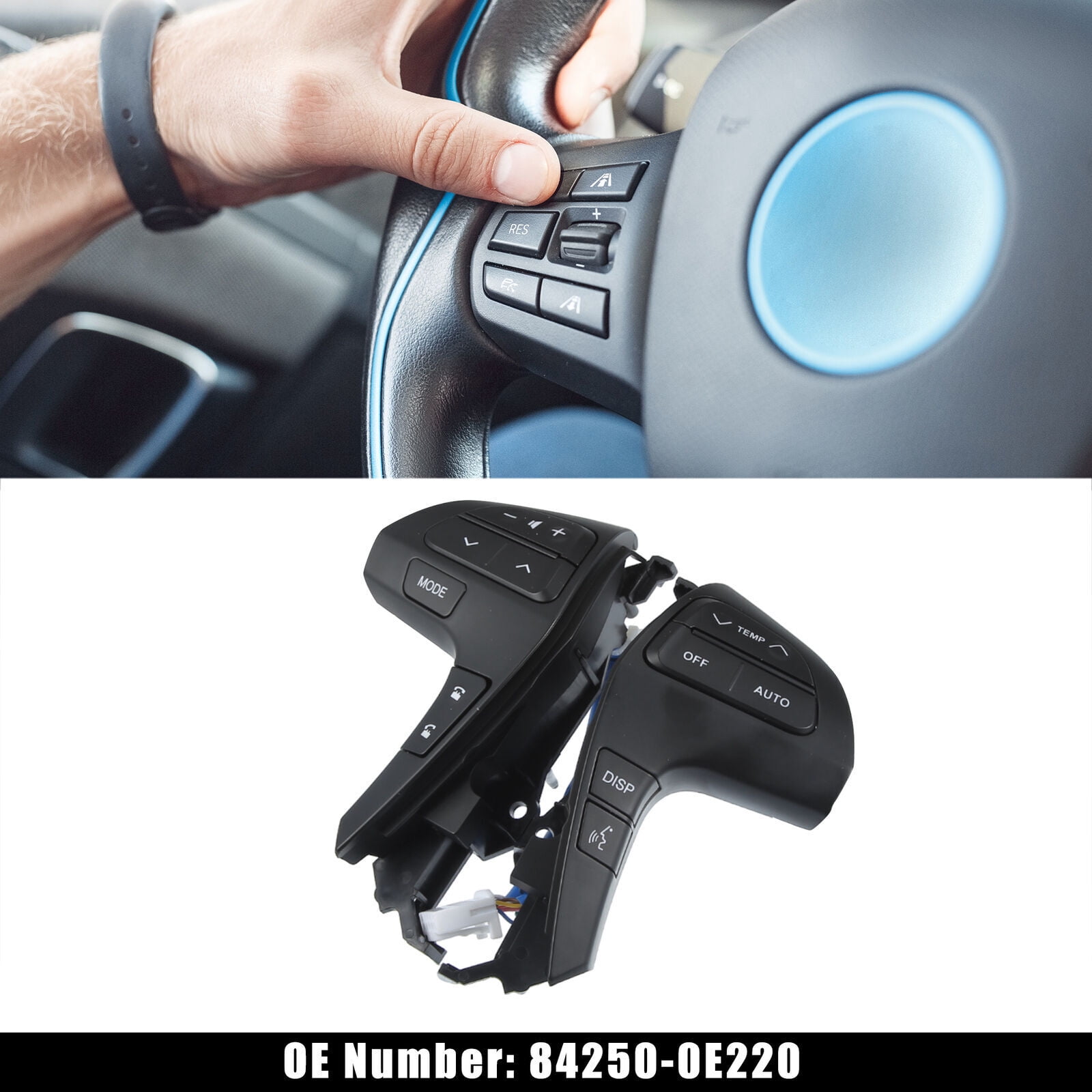 84250-0E220 Steering Wheel Audio Control Switch For Toyota Hilux Vigo ...