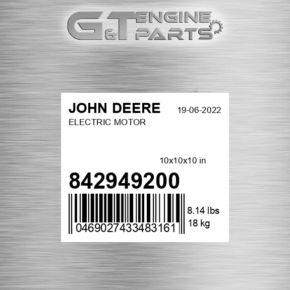 842949200 ELECTRIC MOTOR fits JOHN DEERE (New OEM) - Walmart.com
