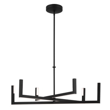 84313WH-Elan Lighting-Priam - 6 LED Chandelier In Minimalist Style ...