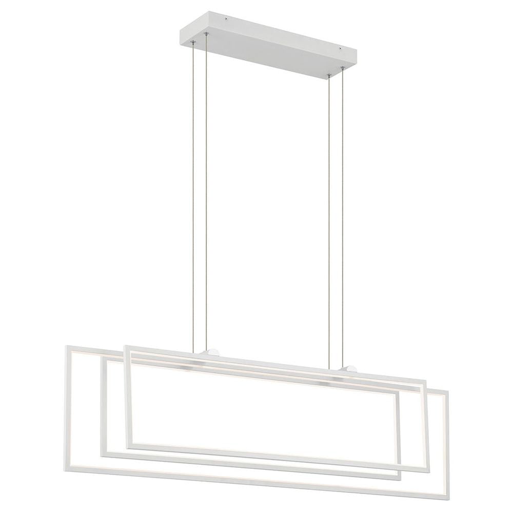 Elan Lighting - Jestin - 130W 3 LED Linear Chandelier In Minimalist ...