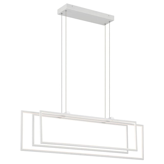 Elan Lighting - Jestin - 130W 3 LED Linear Chandelier In Minimalist ...