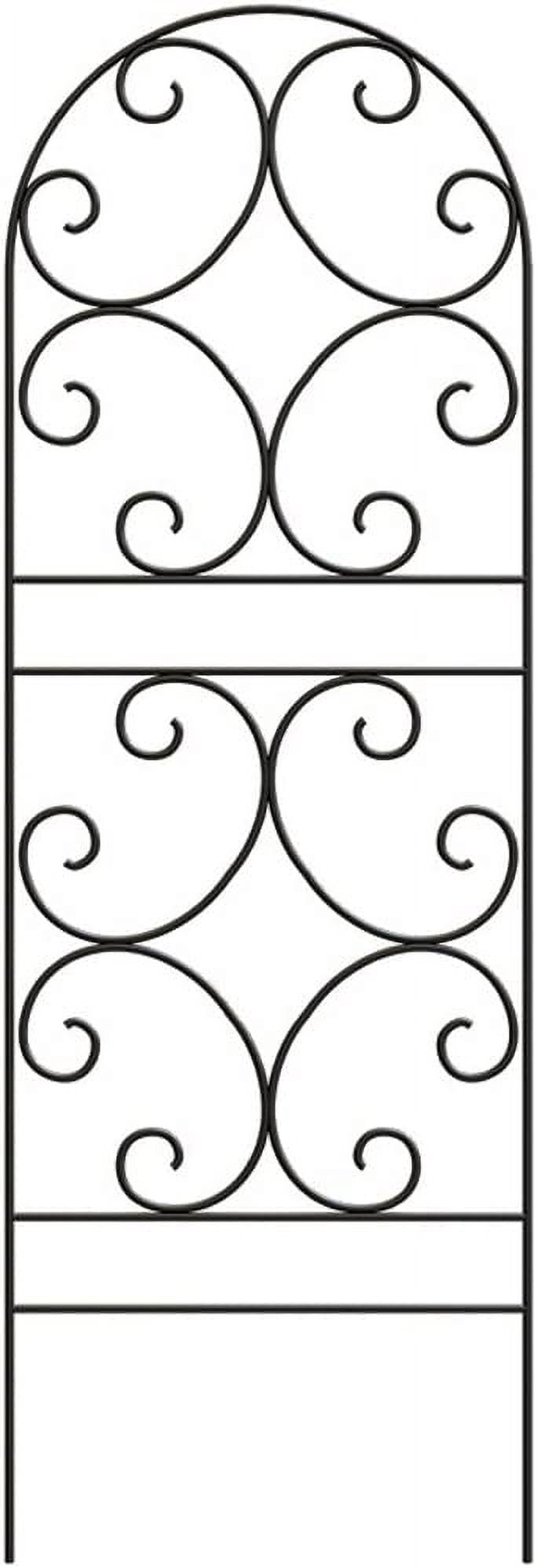 84401 Scroll Trellis,Black - Walmart.com