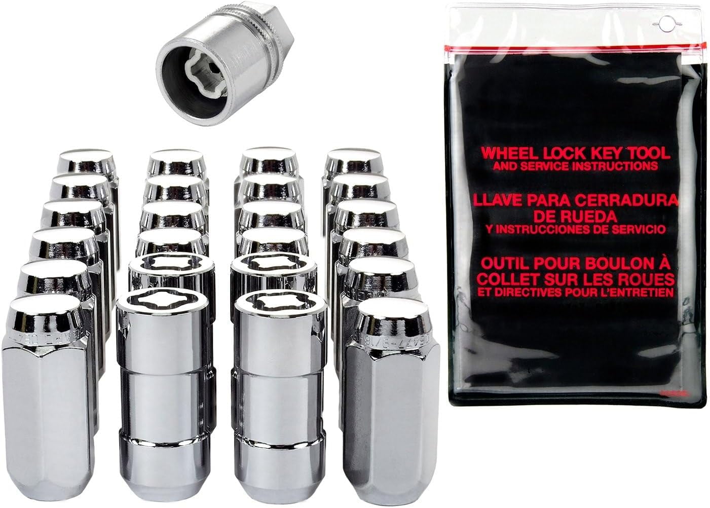 **84620 chrome cone seat wheel installation kit (m14 x 1.5 thread size ...