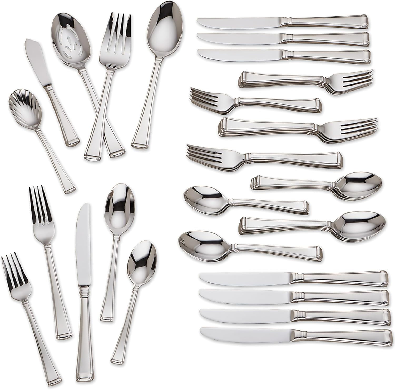 846853 Column 45-Piece Flatware Set - Walmart.com
