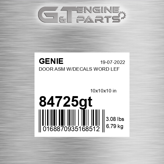 84725GT DOOR ASM W/DECALS WORD LEF fits Genie (New OEM) - Walmart.com