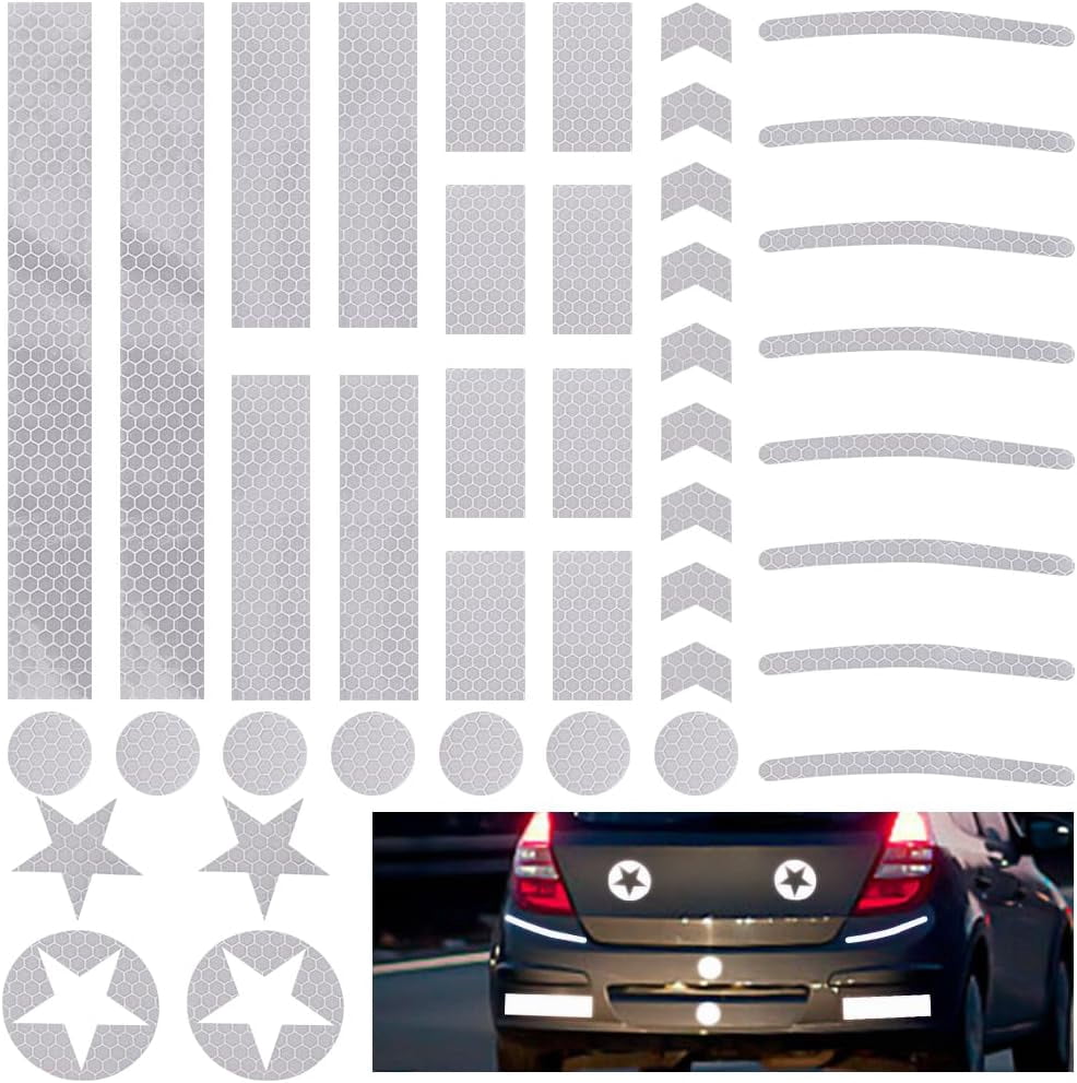 84PCS Reflective Car Stripe Decals Wheel Rim Stripe Decal Sticker for ...