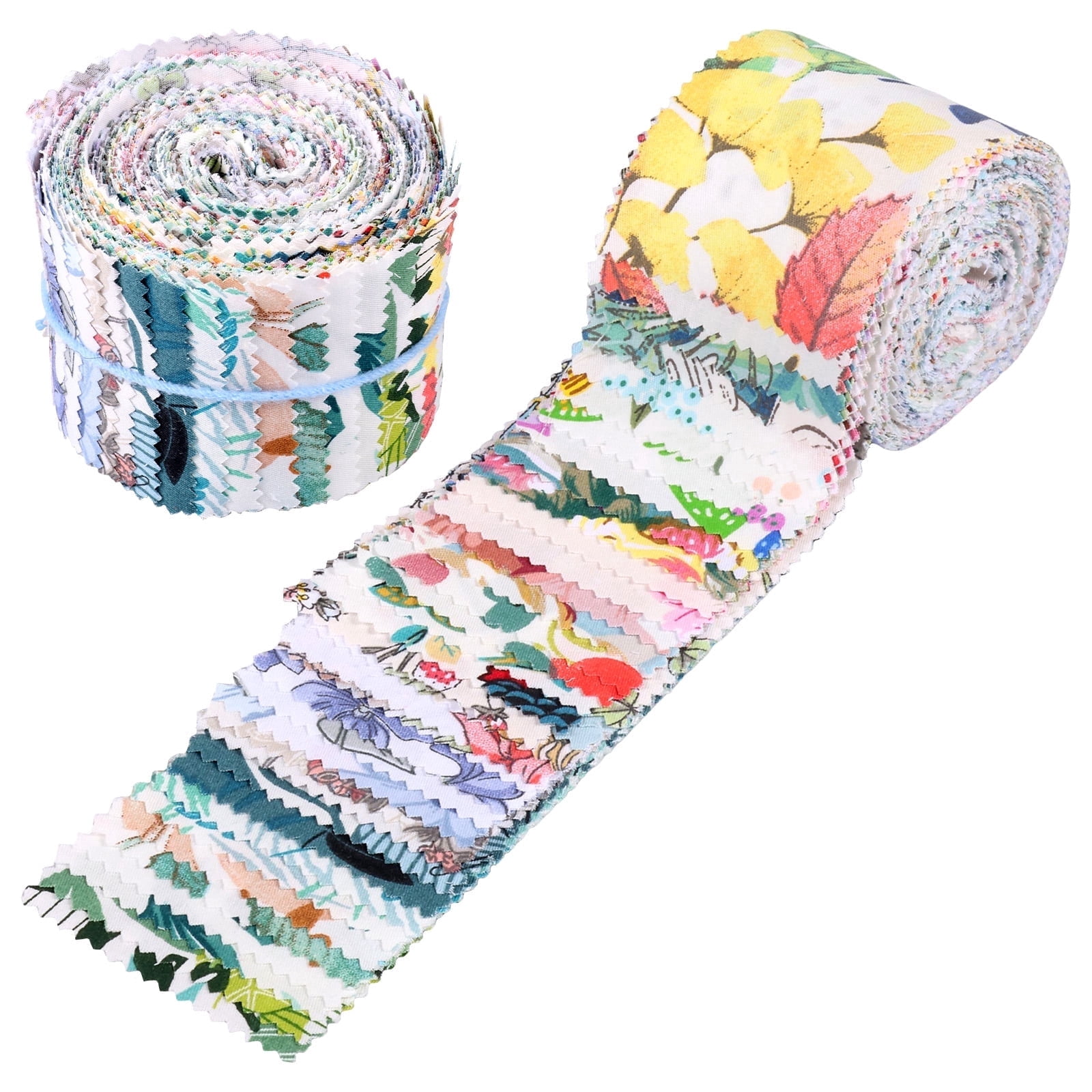 84Pcs Jelly Roll Fabric Strip Set Cotton Floral Print Pre Cut Quilting ...