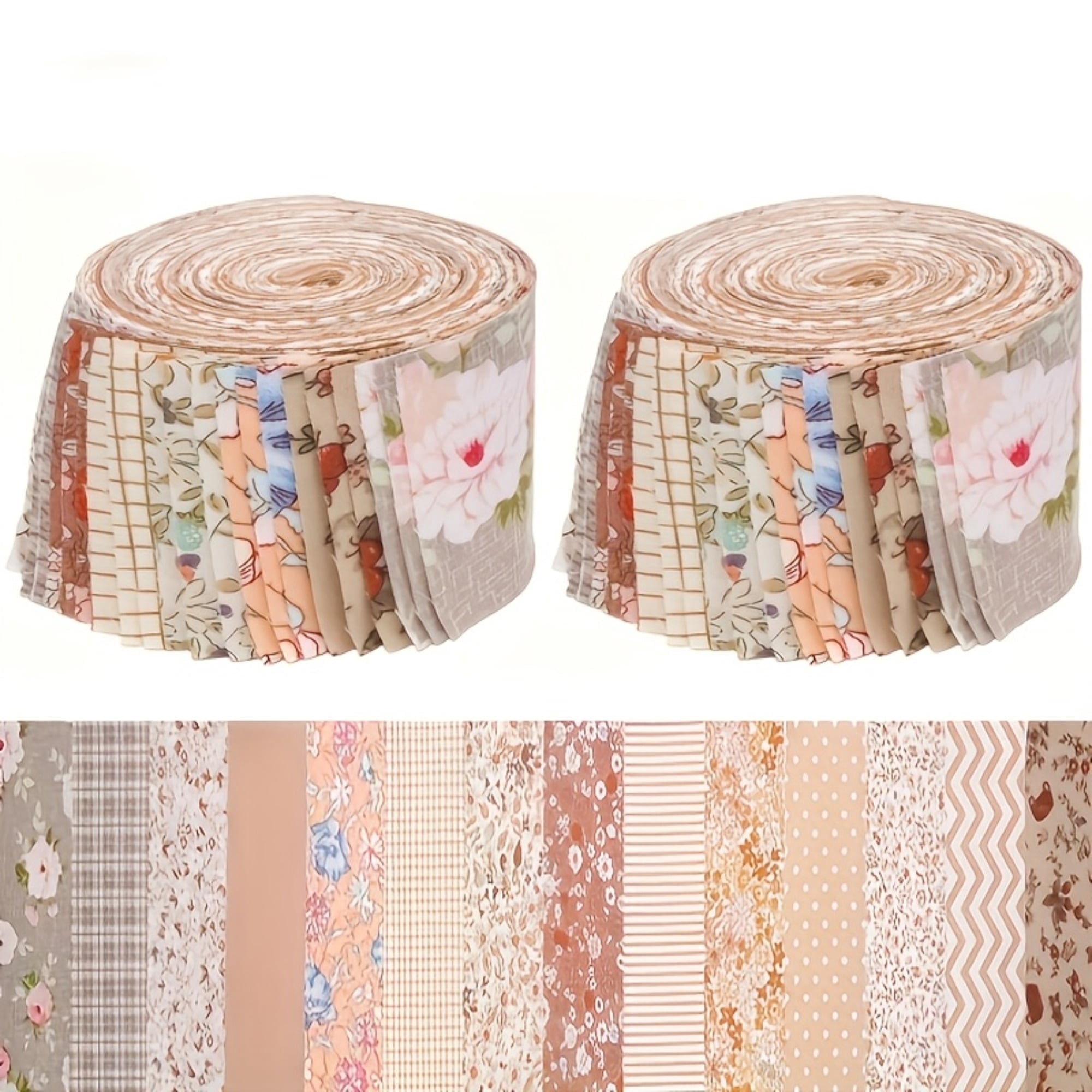 HEYMAPLE 84Pcs Jelly Roll Fabric Strips for Quilting and Sewing, 2.6" x ...