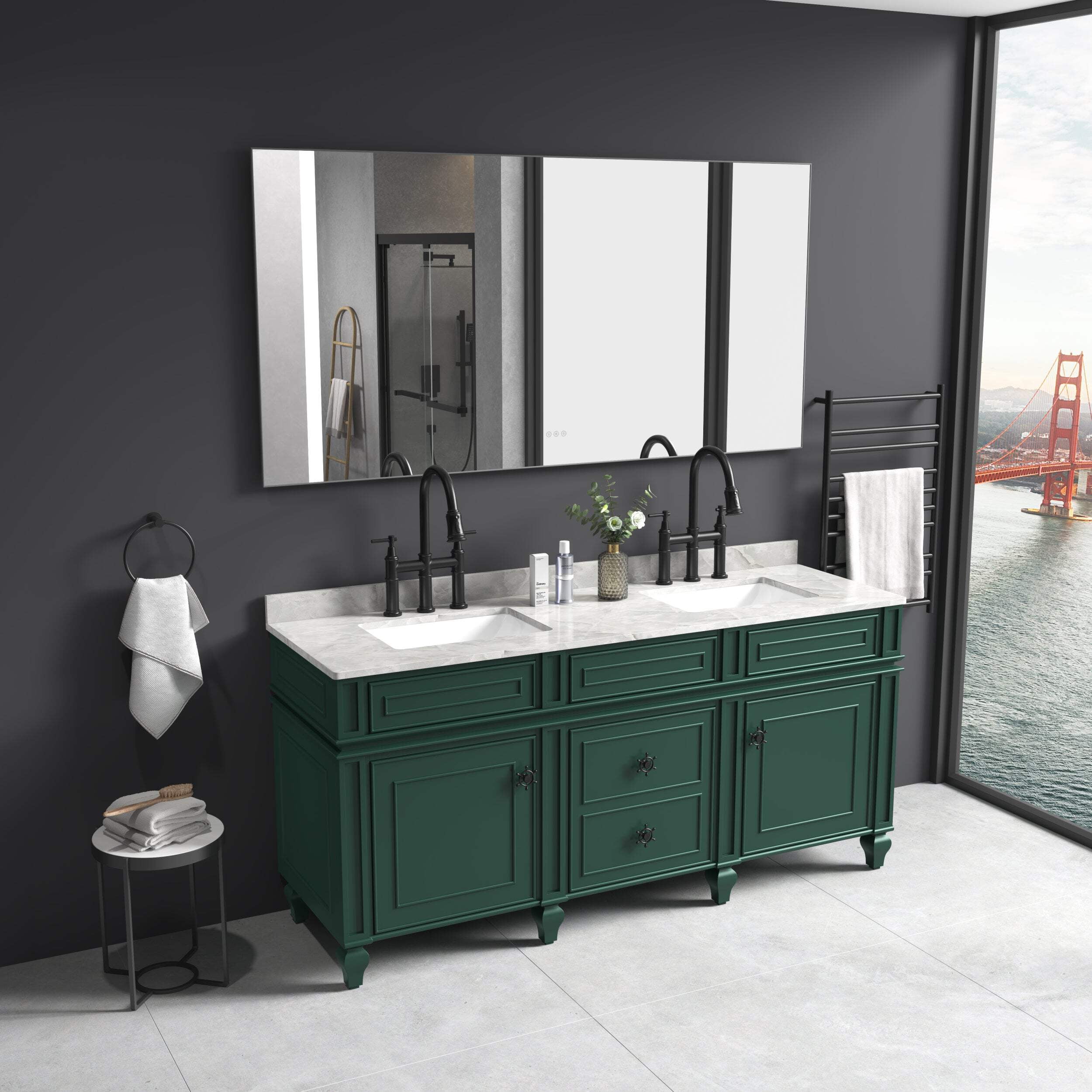 84X 36Inch Led Mirror Bathroom Vanity Mirror With Back Light, Wall ...