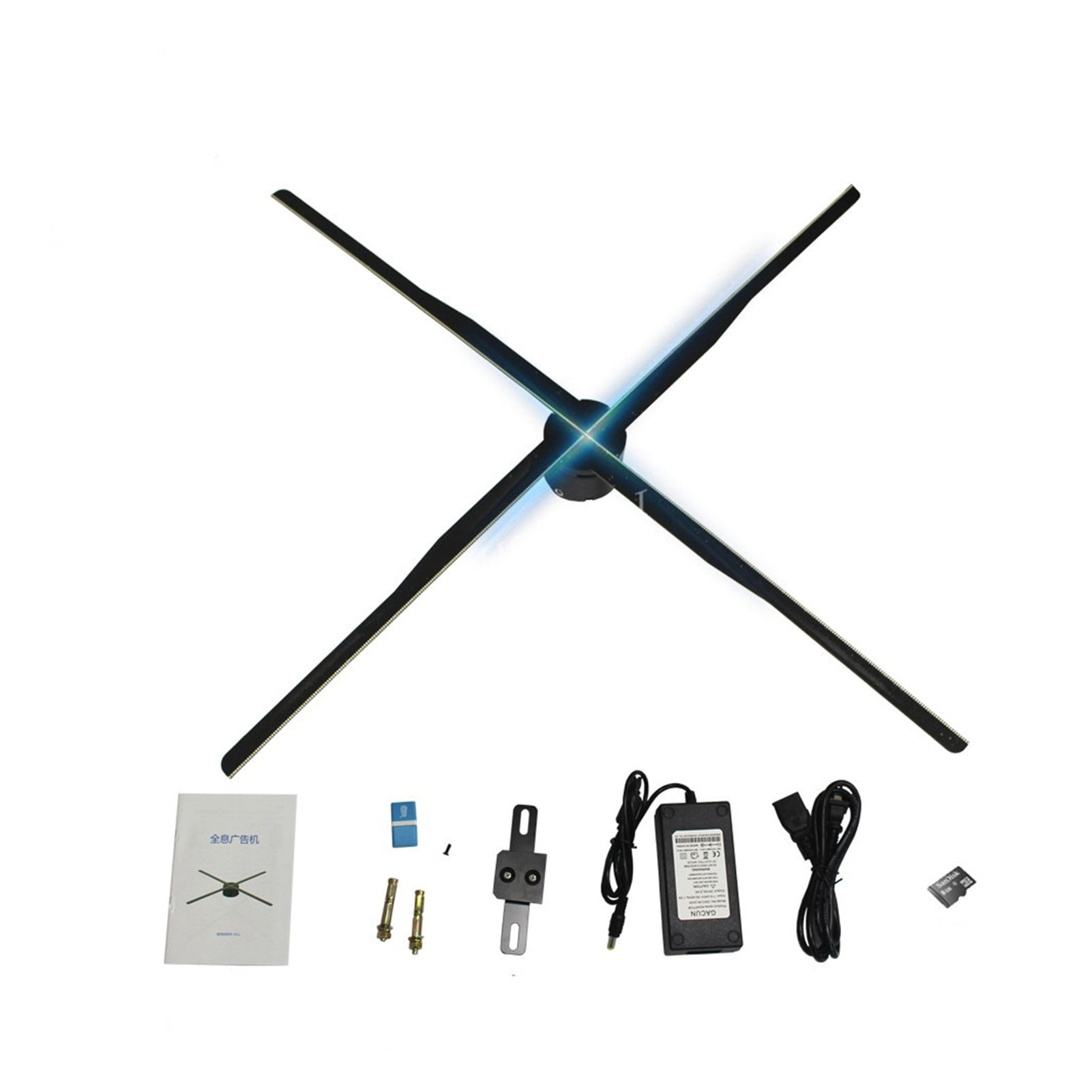 84cm Wifi 3D Hologram Projector Light Advertising Display LED Fan ...