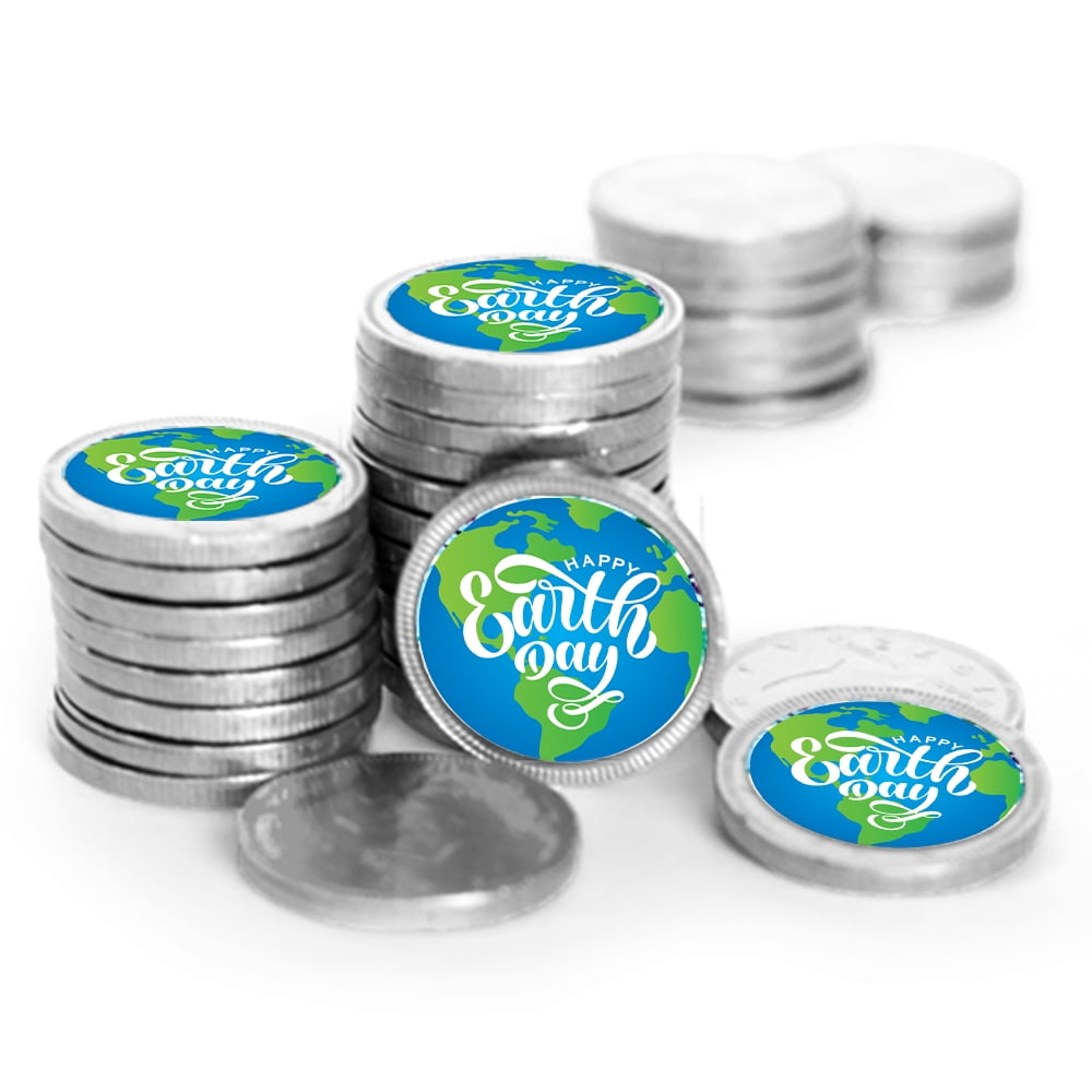 84ct Earth Day Candy Party Favors Chocolate Coins Promotional items ...