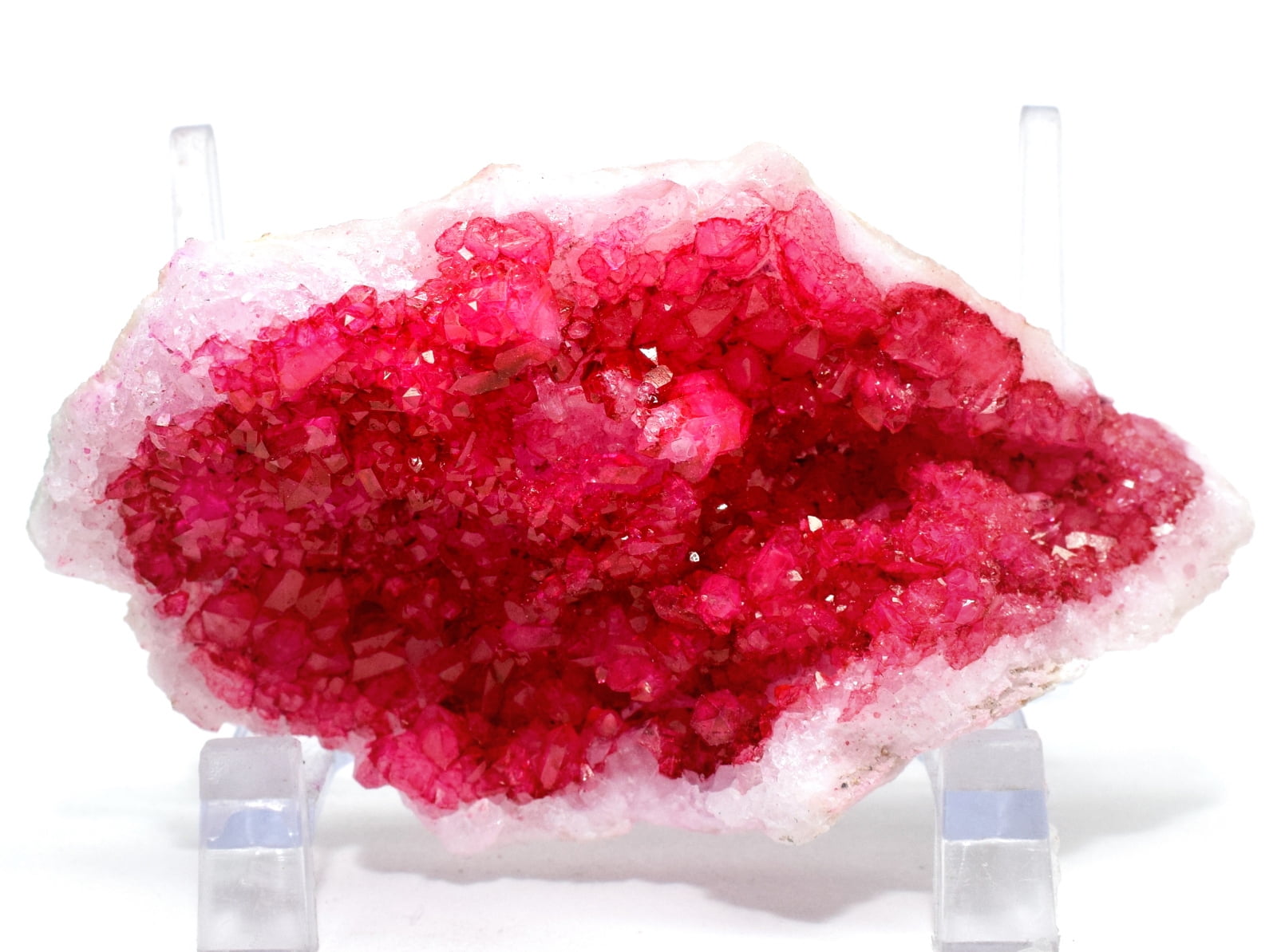 84mm 65g Dyed Pink Rose Quartz Cluster Specimen Sparkling Collectible ...
