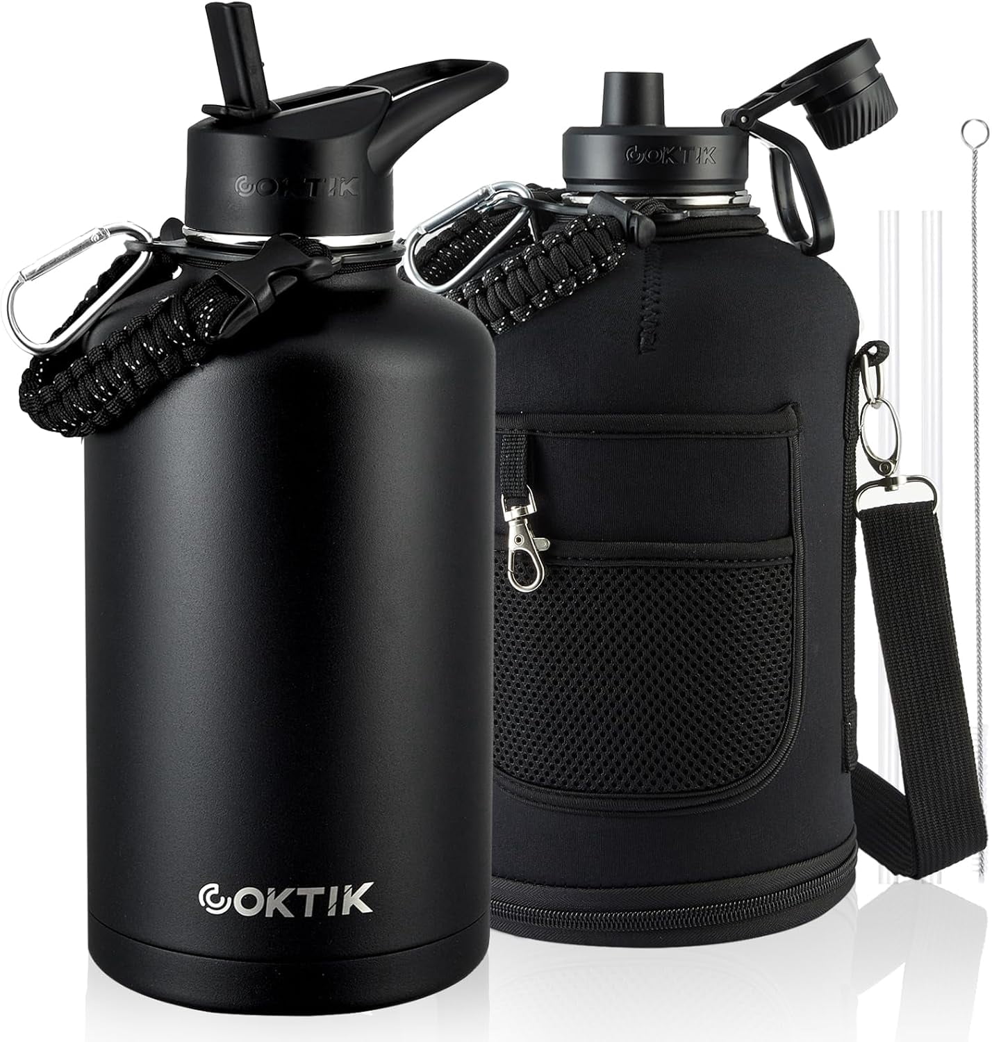 84oz Water Bottle with Straw - Triple Insulated Flask, 48hr Cold ...