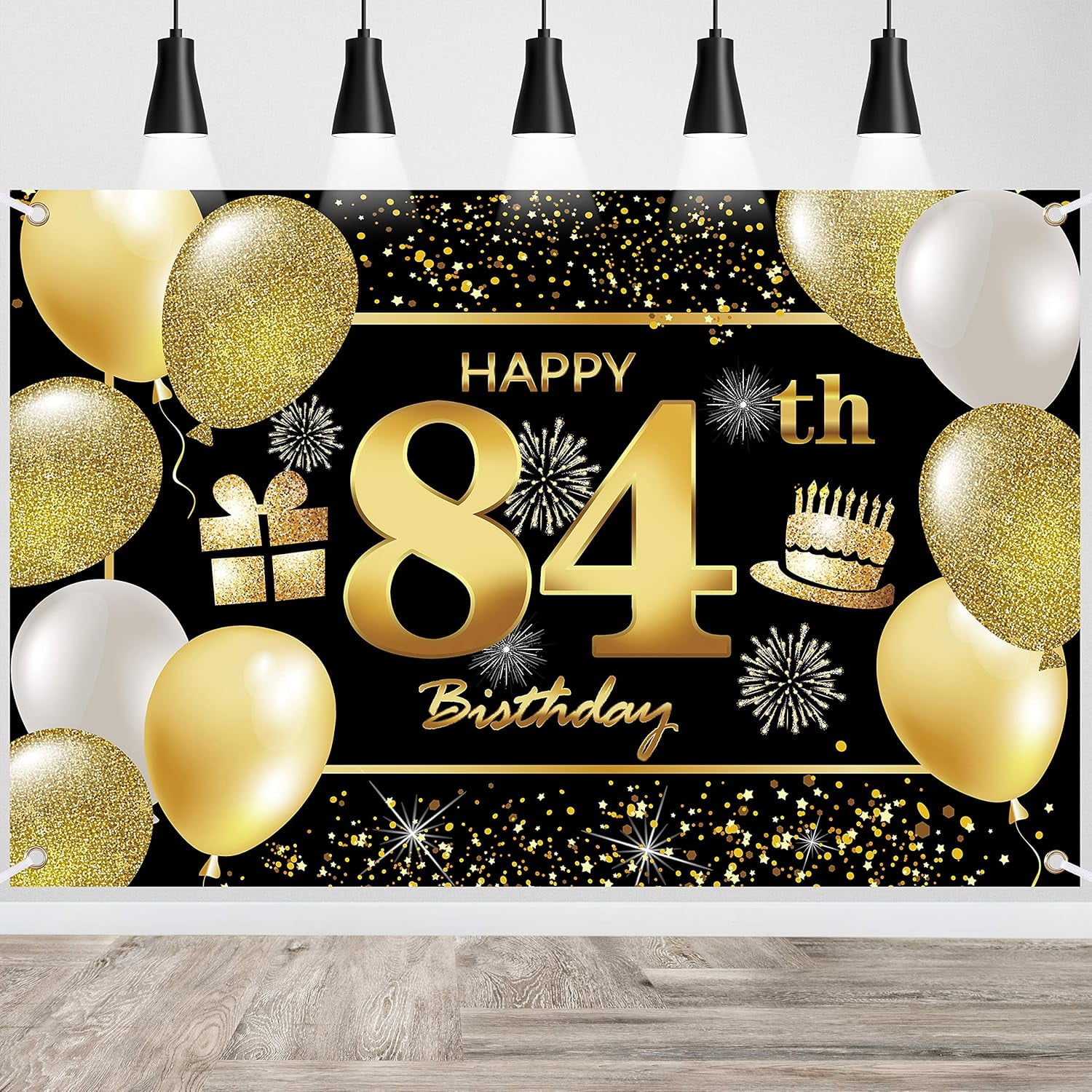 84th Happy Birthday Banner Birthday Decorations for Men Birthday Party ...