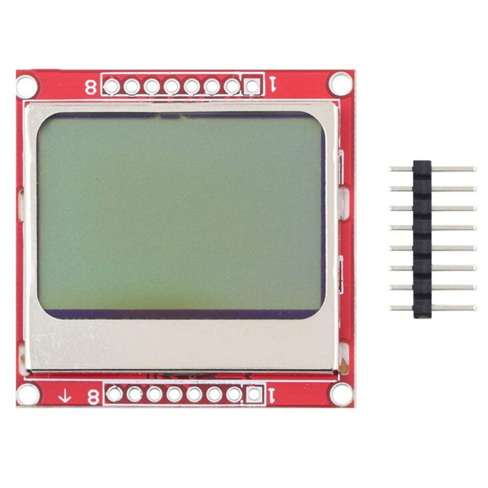 84x48 Pixel LCD Display with White Backlight: Easy Setup & Low Power ...