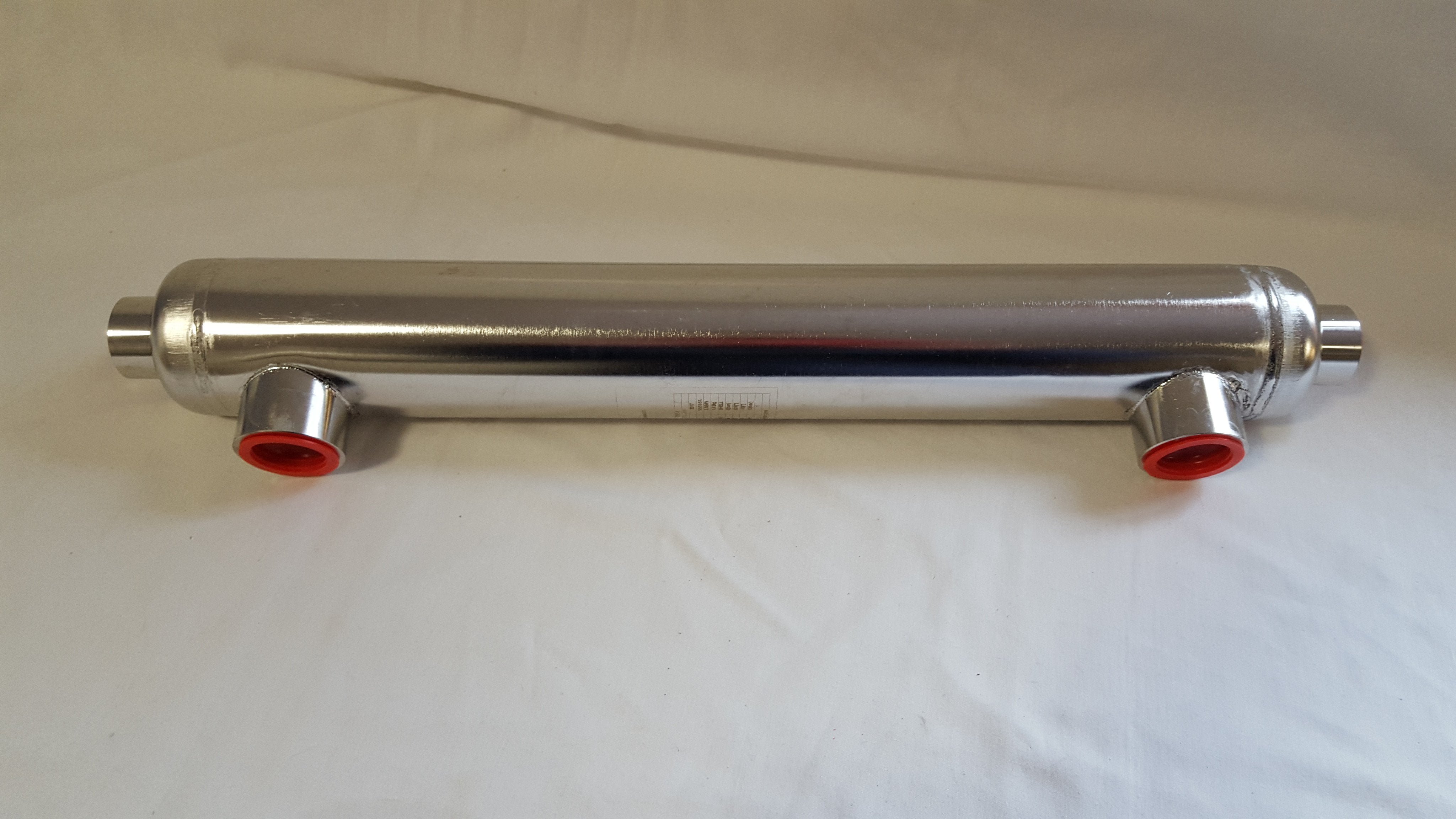 85,000 BTU Stainless Steel Tube and Shell Heat Exchanger for Pools/Spas ...