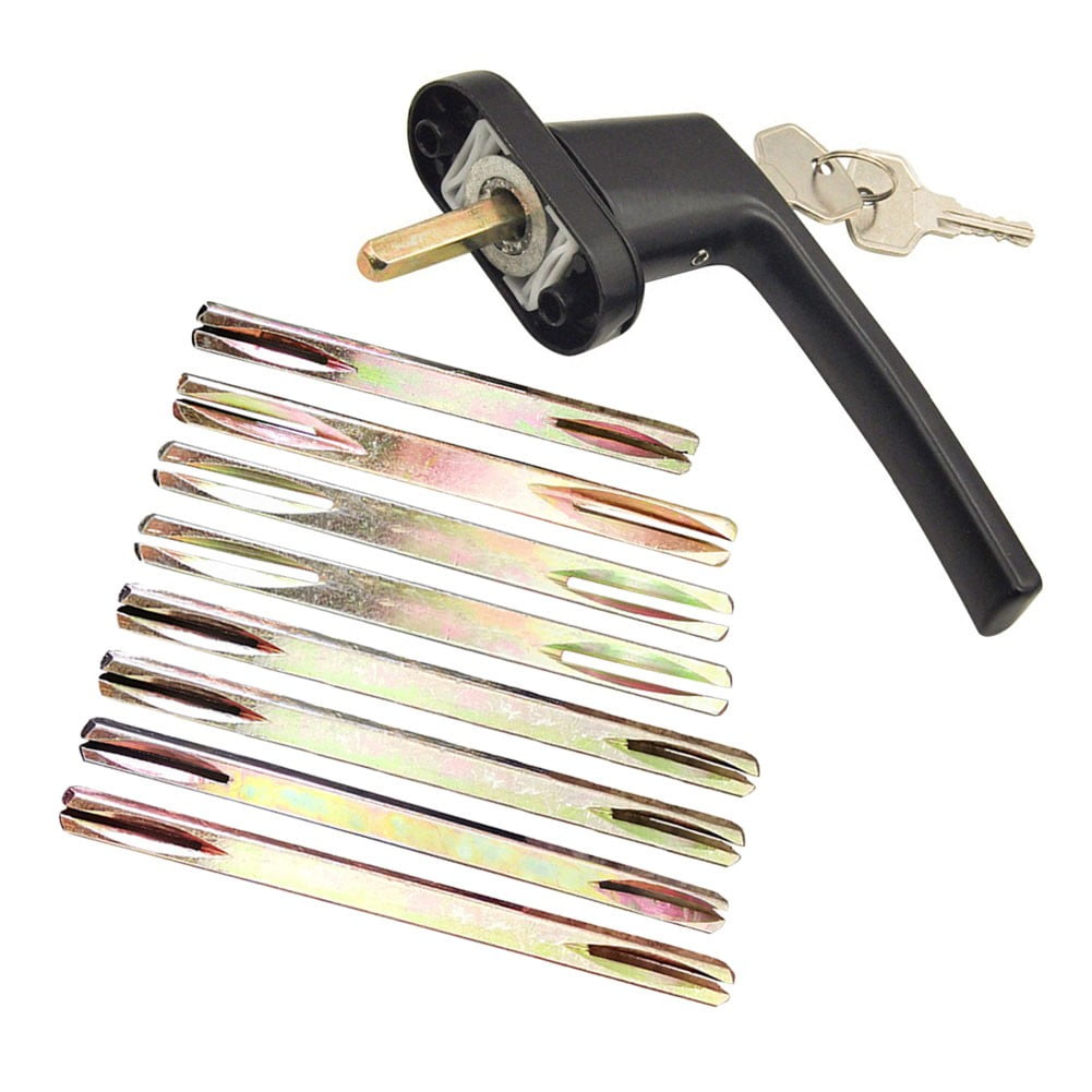 85-130Mm Square Spindle 8Mm Galvanised Door Window Handle Iron Square ...