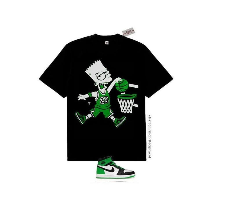 85 Dunk shirt match air Jordan 1 Lucky Green - Walmart.com