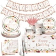 85 Fabulous Party Supplies - Rose Gold Party Decorations 85th Birthday ...
