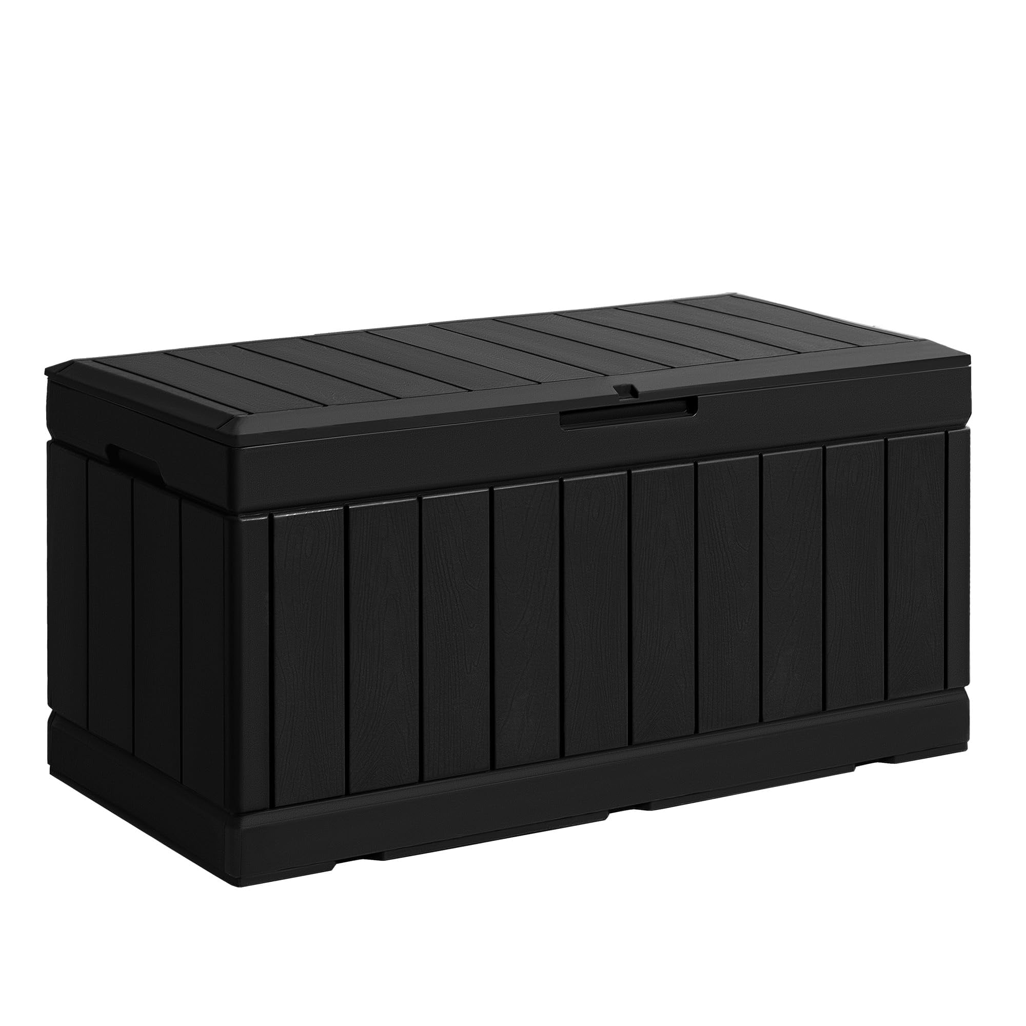 85 Gallon Deck Box Outdoor Waterproof Large Resin Storage Box Patio ...