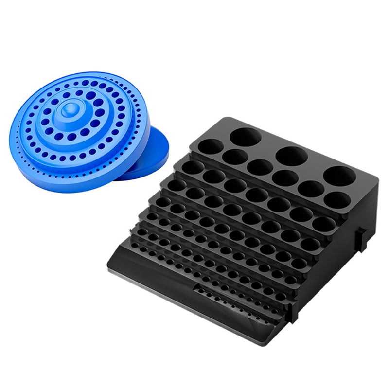 85 Hole Tool Bit Holder Storage Box, Mandrel Drill Bench Tool Holes ...