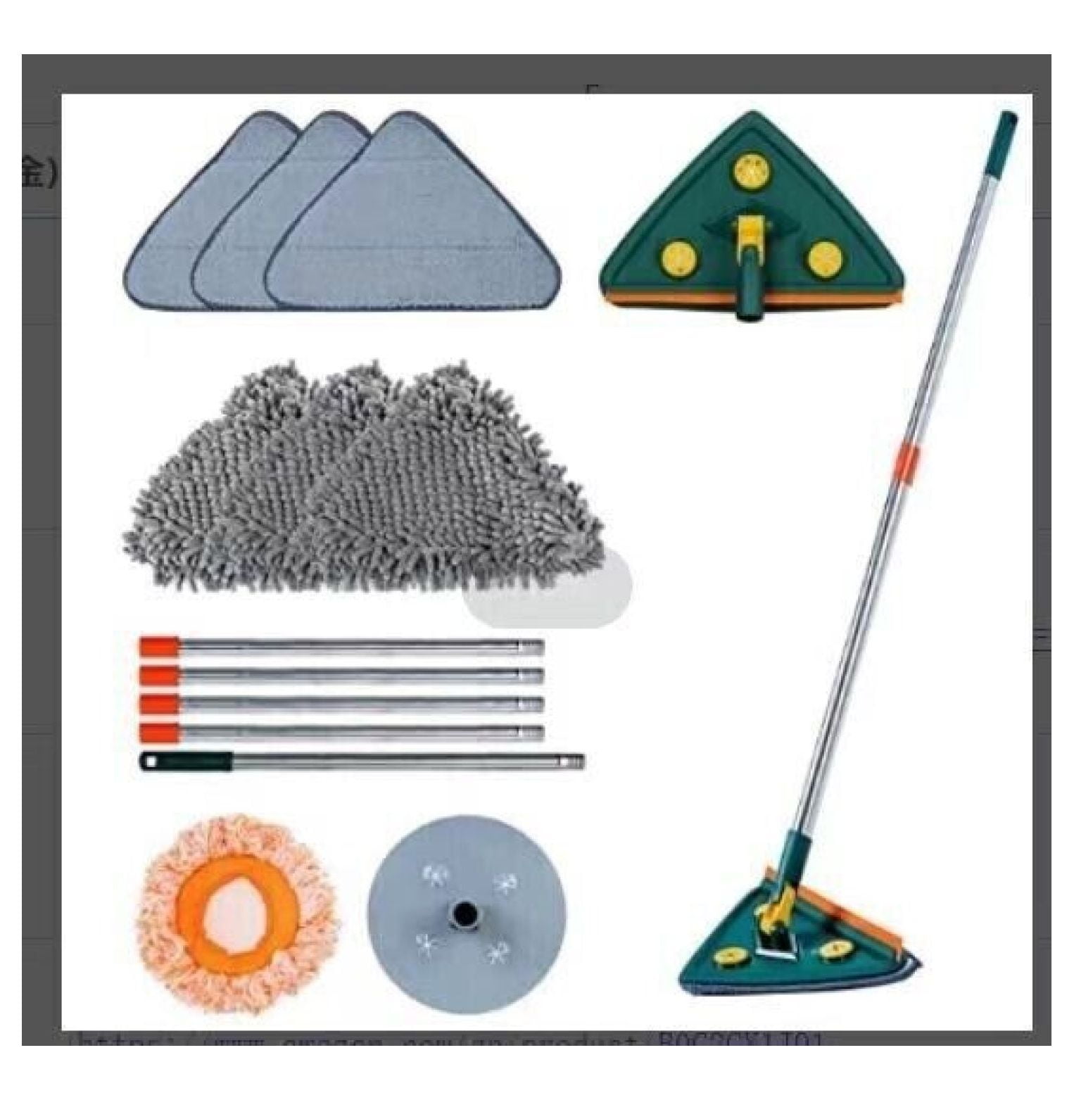 85 Inch Wall Mop, [3 in 1] Wall Cleaner Mop with Long Handle - Walmart.com