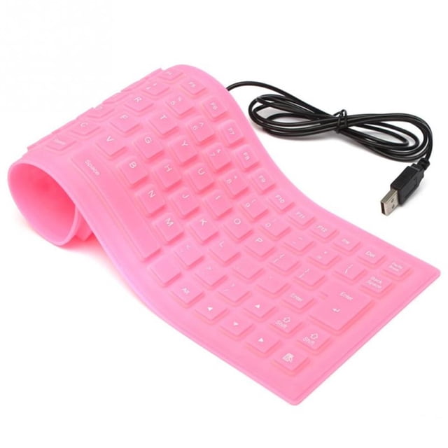 85 Key Flexible Soft Silicone Keyboard Waterproof Dustproof Desktop Usb ...