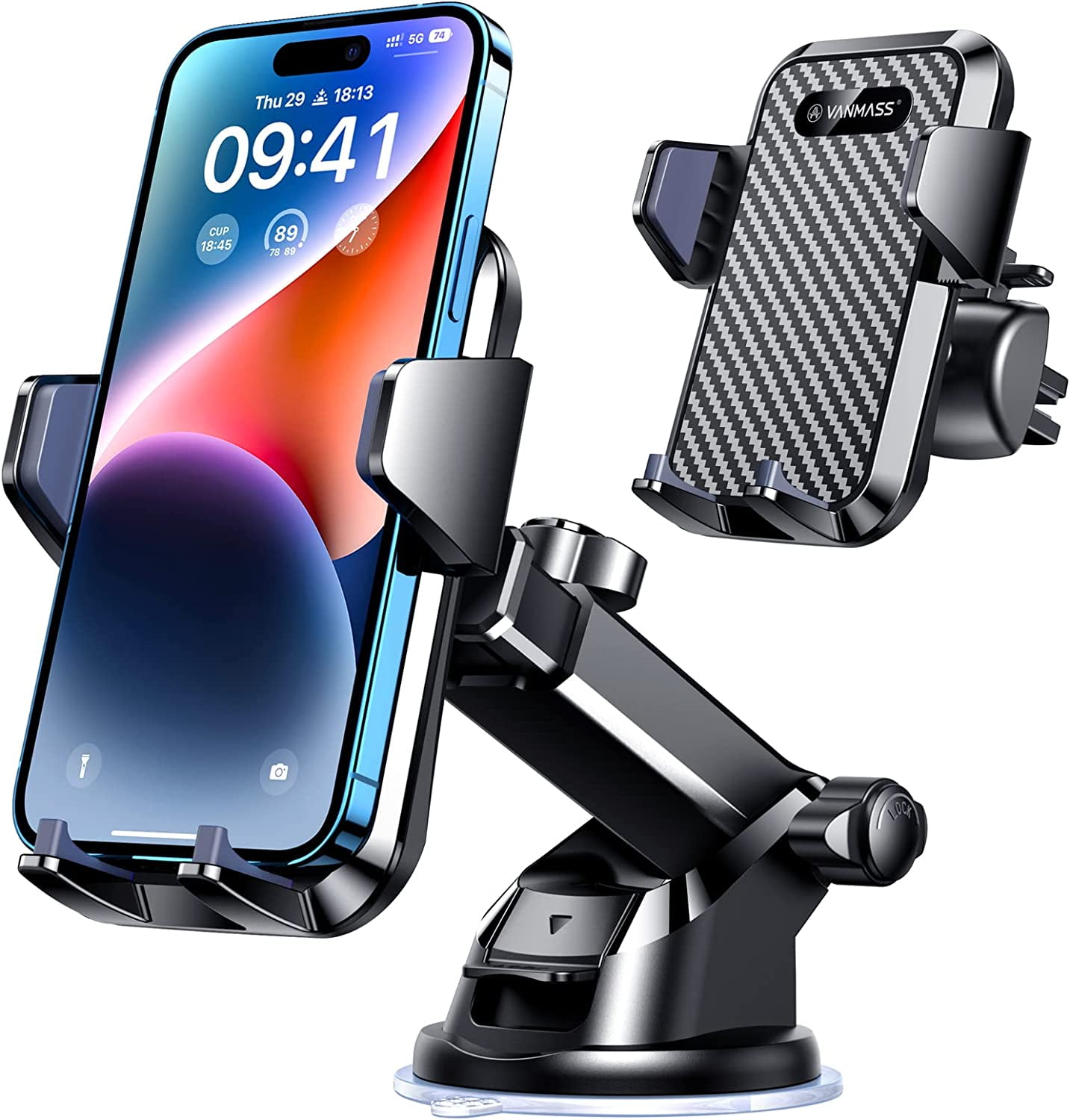 85+LBS Strongest Suction & Military-Grade Ultimate Car Phone Mount ...