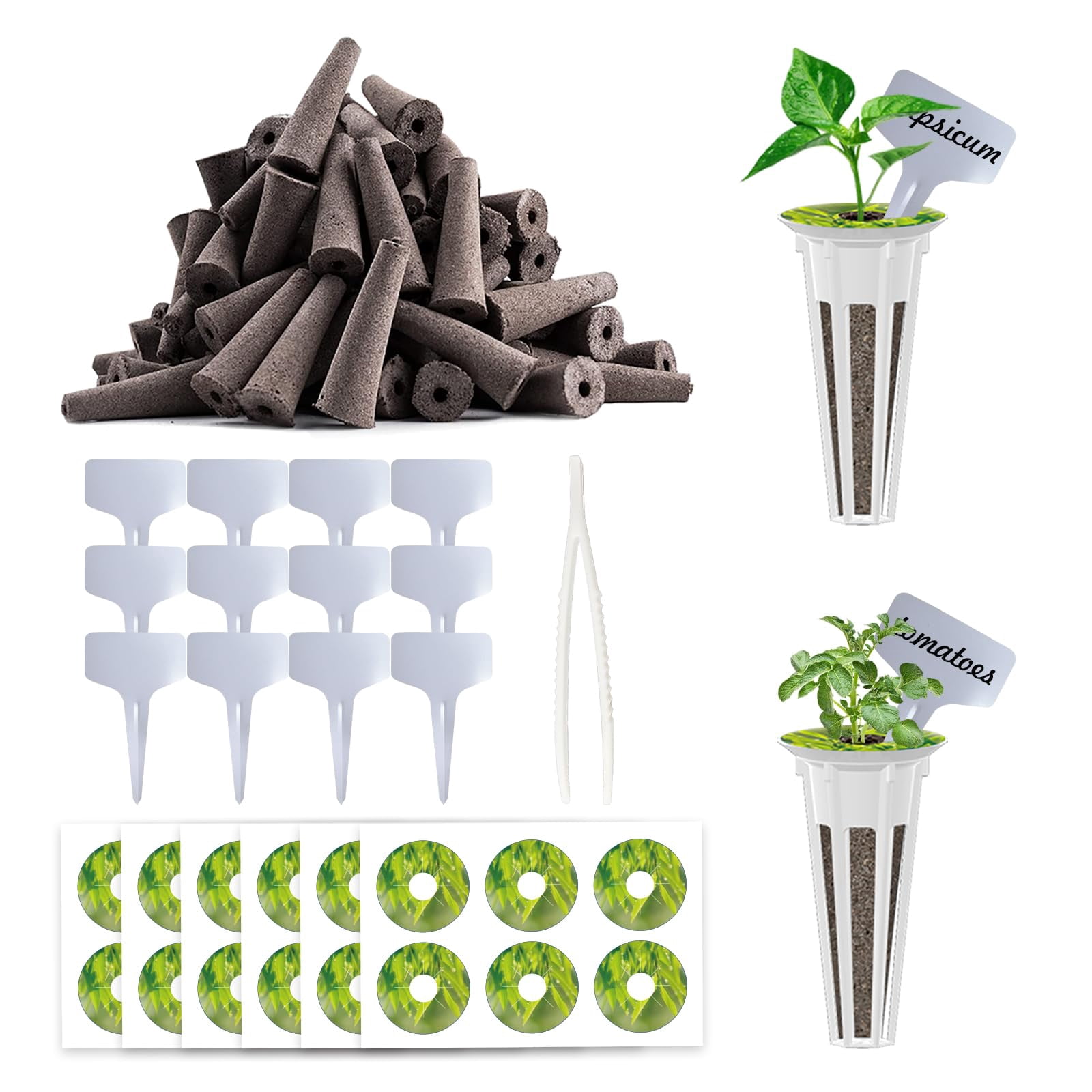 85 Pack Hydroponic Pods Supplies for AIS1 Aerogarden Pods, Sponges for ...