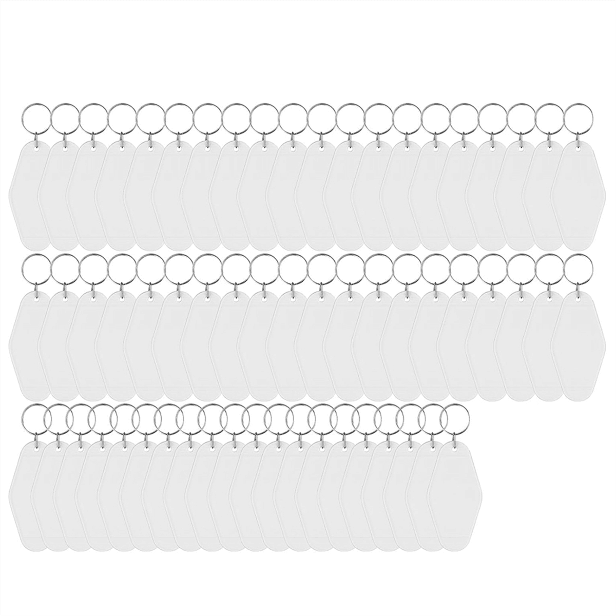 85 Pcs Blank Motel Keychain Vintage Hotel Double Sided Heat Transfer ...