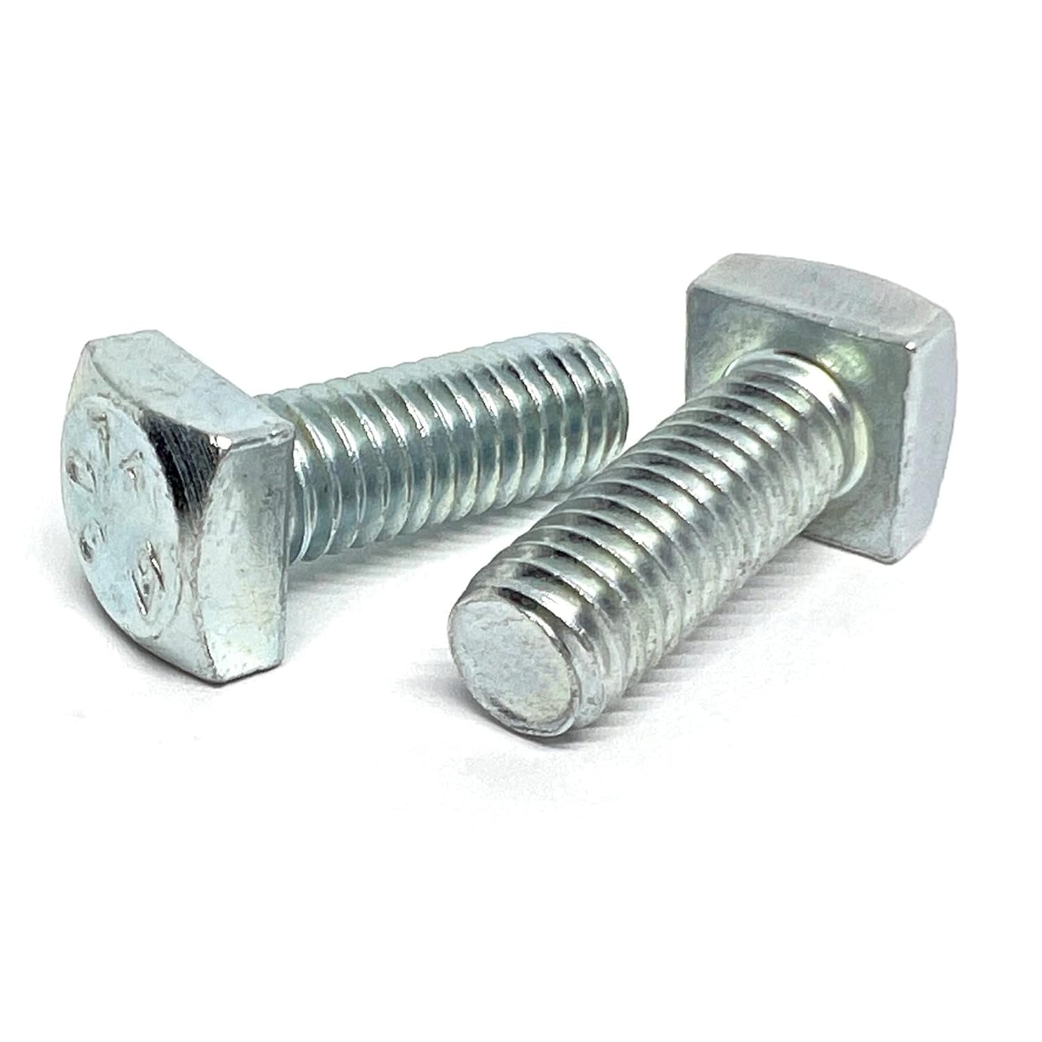 (85 Pieces) 1/4"-20x3/4" Square Head Bolts Grade A307 Zinc Clear ...