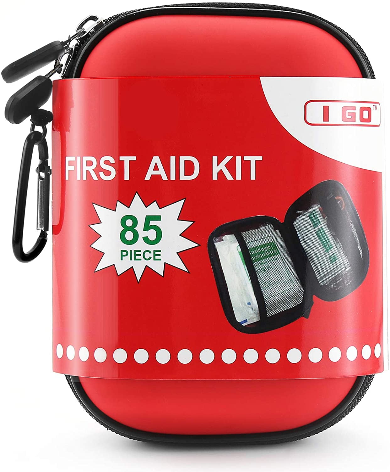 85 Pieces Hard Shell Mini Compact First Aid Kit, Small Personal ...
