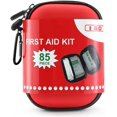 85 Pieces Hard Shell Mini Compact First Aid Kit, Small Personal ...