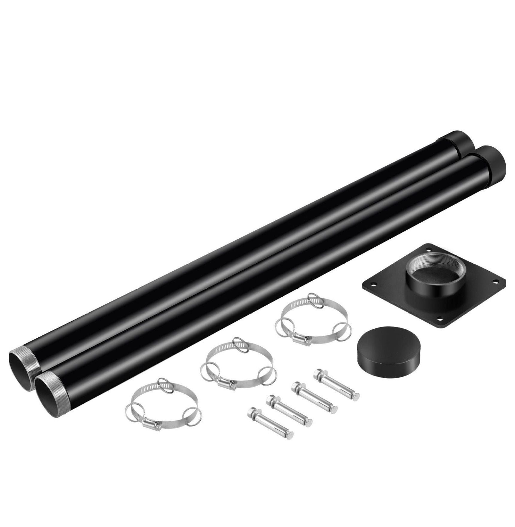 85" Sun Shade Post, 3" Diameter Steel Sail Pole, Powder-Coated ...