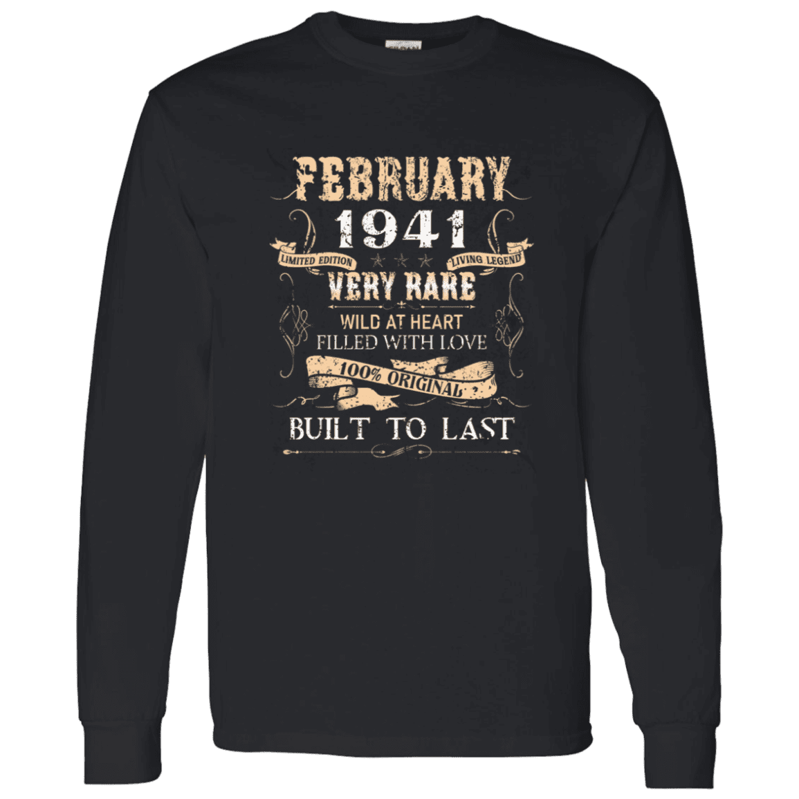 85 Years Old 85Th Birthday Vintage February 1941 Long Sleeve Shirt ...