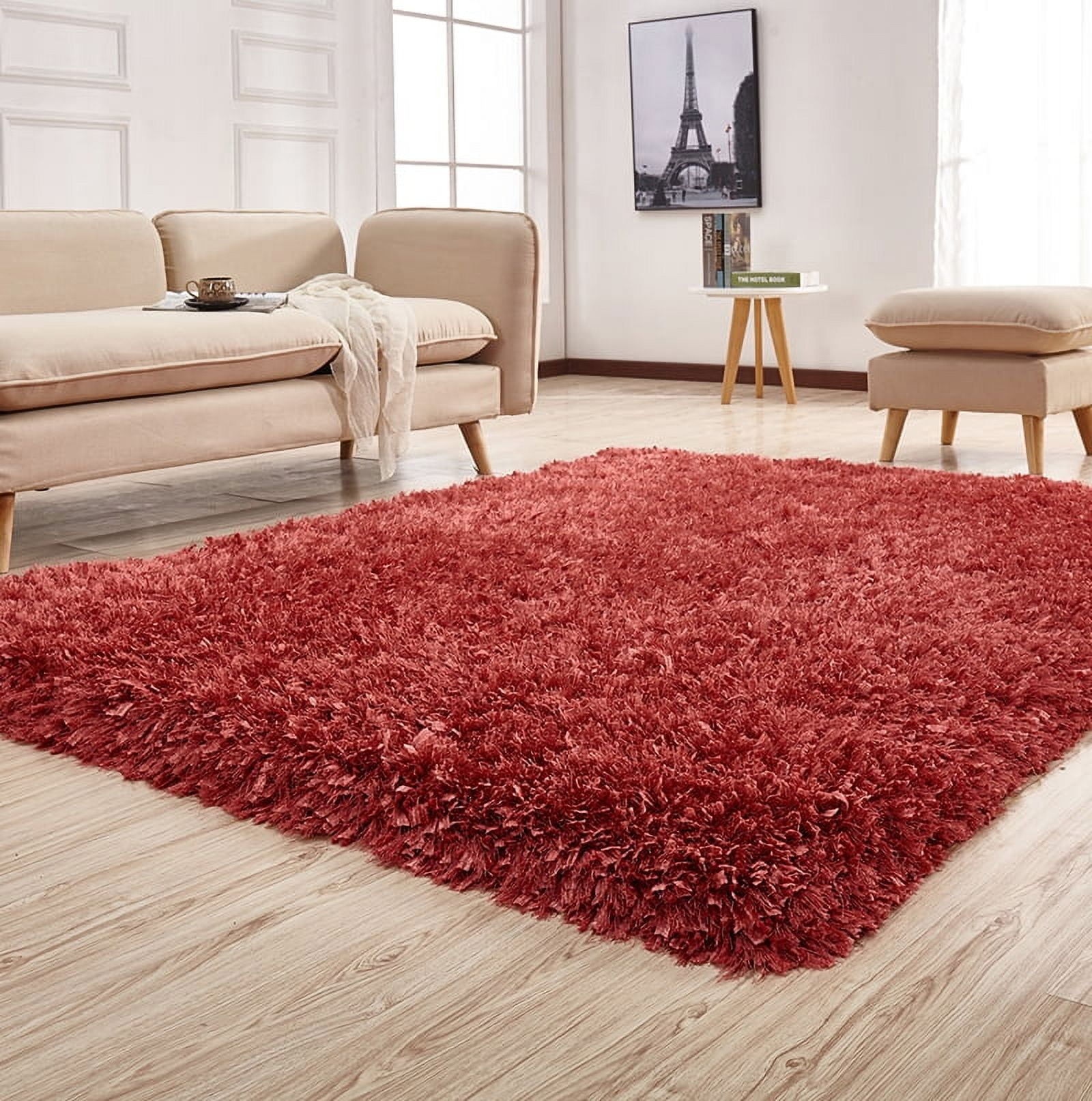85"x60" Ultra Soft Fluffy Rugs, Indoor Modern Shag Area Rugs, Fluffy ...