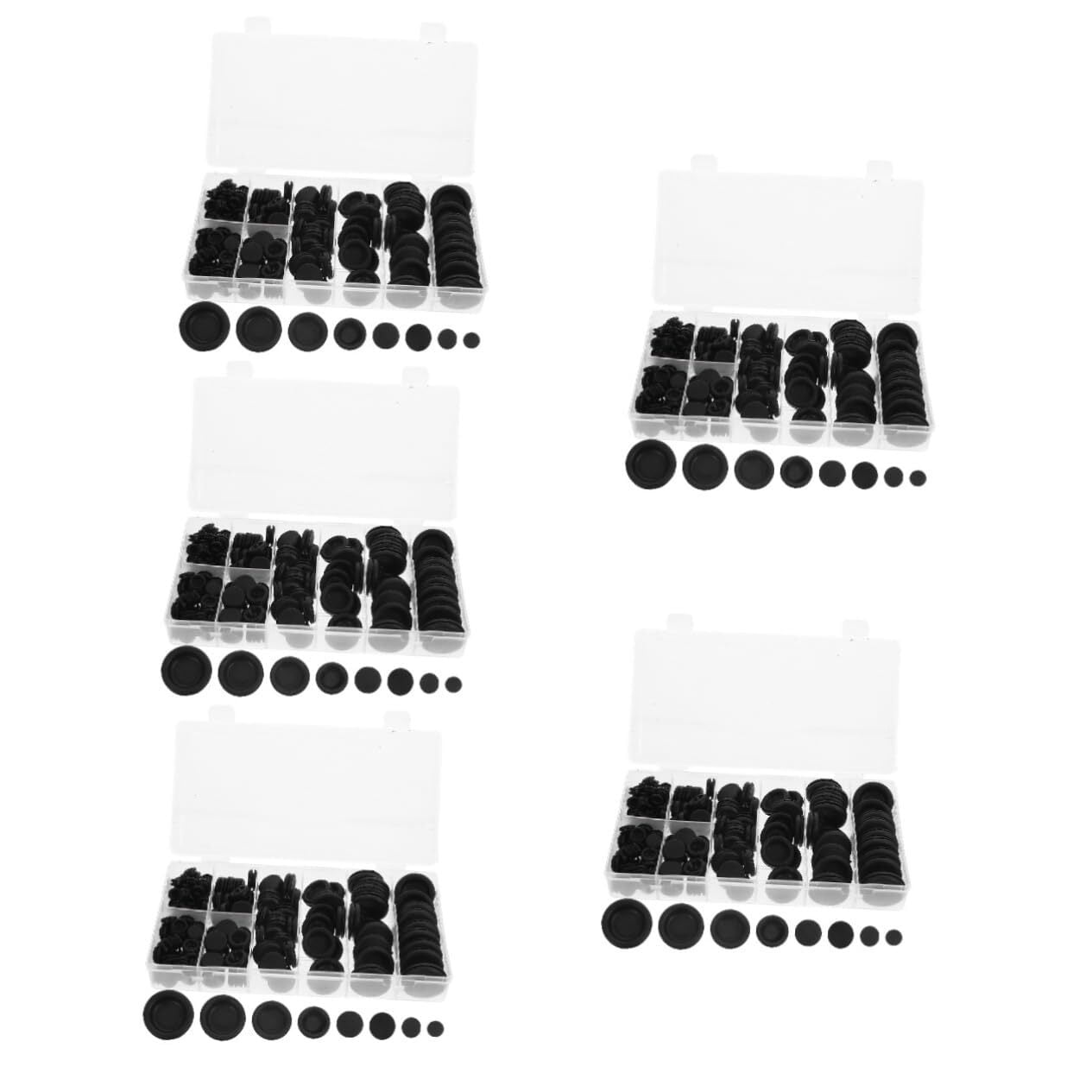 850 Pcs Guard Coil Gasket for Wiring Rubber Grommet Assortment Rubber ...