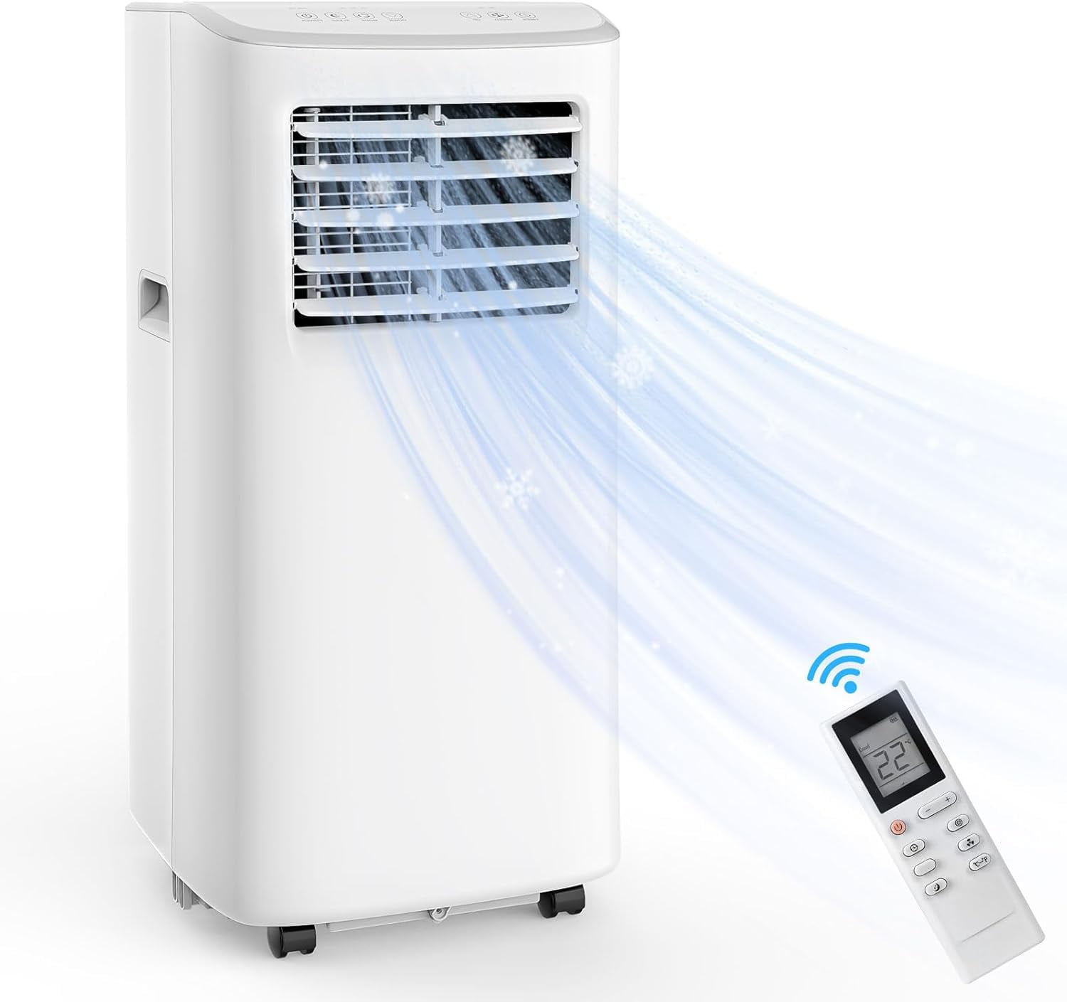 8500 BTU Portable Air Conditioner, 3-In-1 Cooling AC Unit with Fan ...