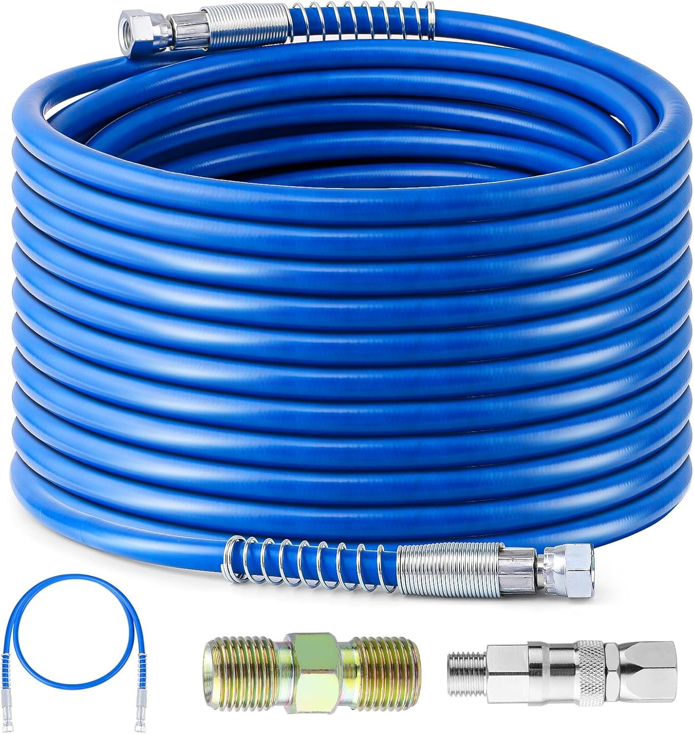 8500PSI High Pressure Airless Paint Spray Hose, 50Ft X 1/4" with 5Ft ...