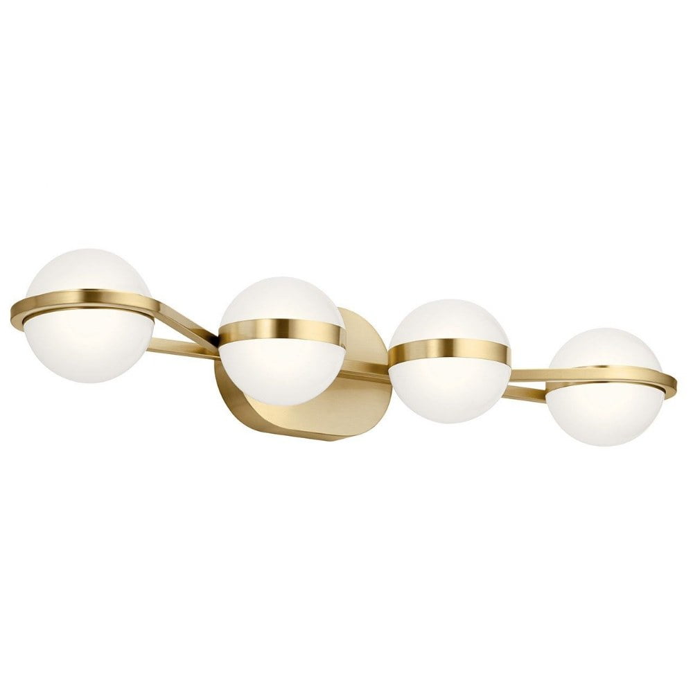 Elan Lighting Brettin 4 Light 30" Wide LED Bathroom Vanity Light ...