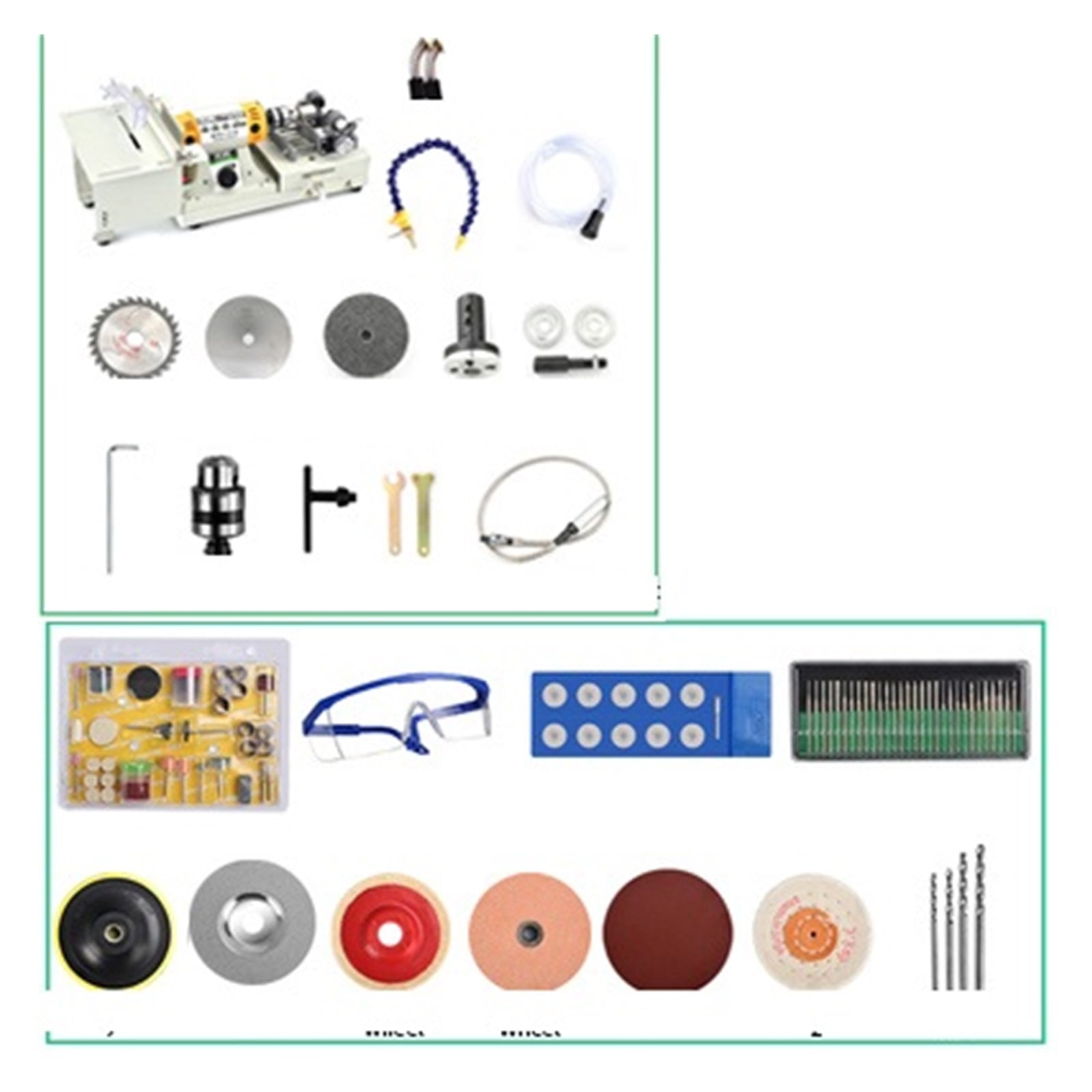 850W Jade Polishing Machine 5 IN 1 Mini Table Saw Desktop Polishing ...