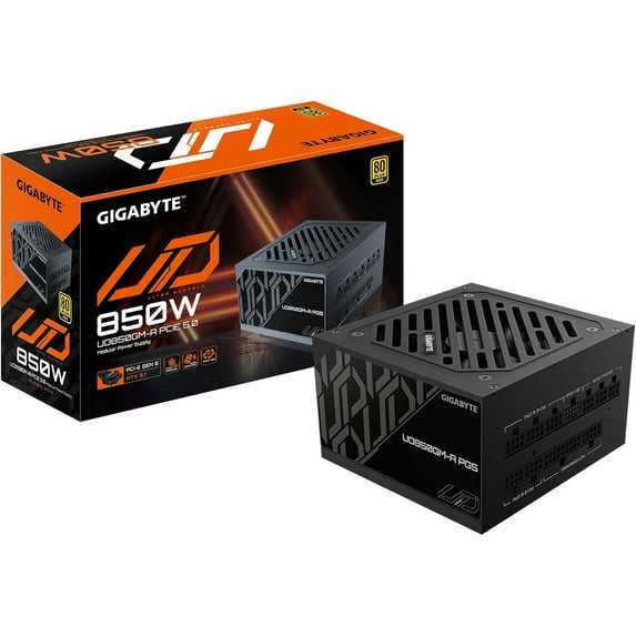 850W PSU - 80 Plus Gold Certified - PCie 5.0 and ATX 3.1 Ready - Fully ...