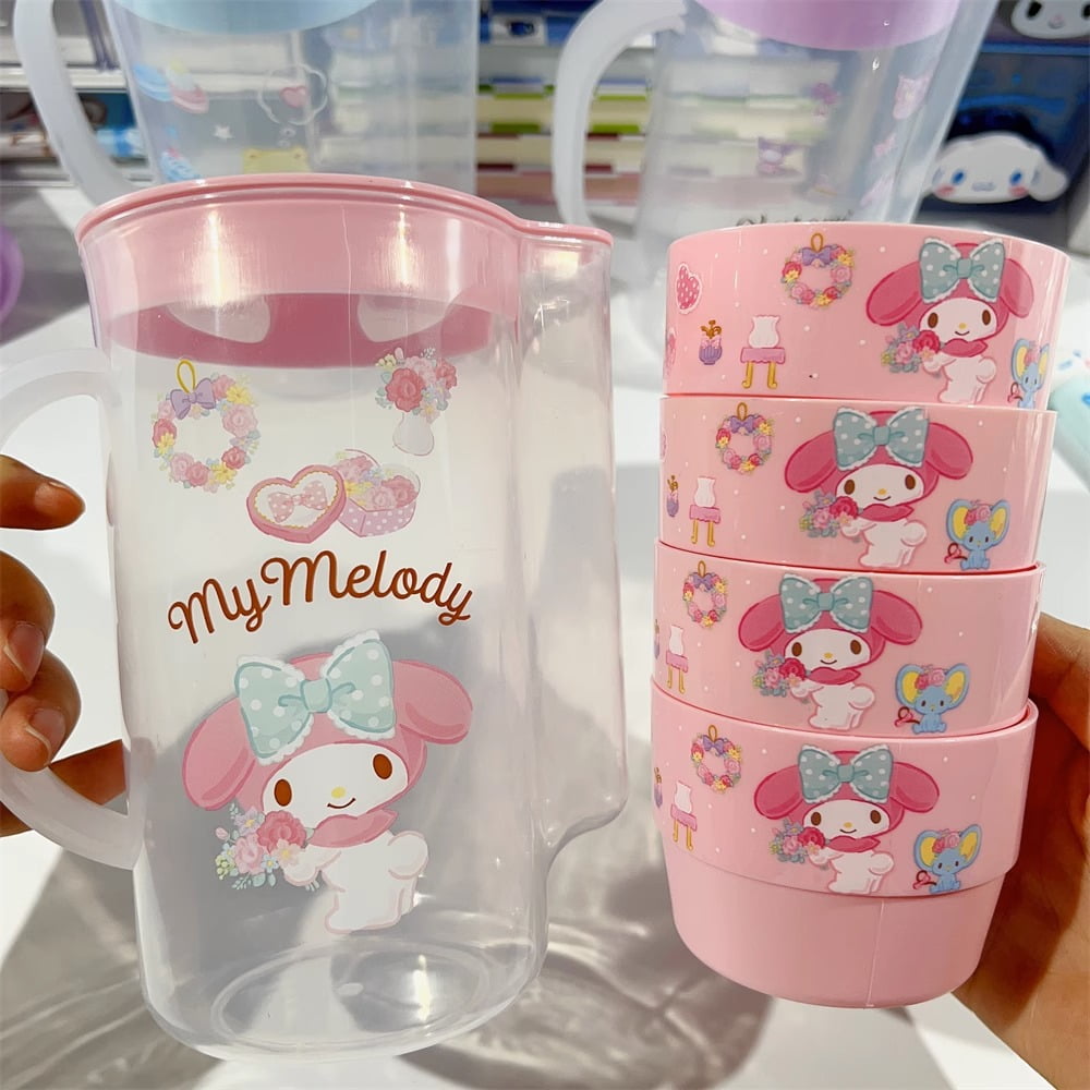 850ml Sanrio Cold Water Kettle Water Glass Set Home Large Capacity ...