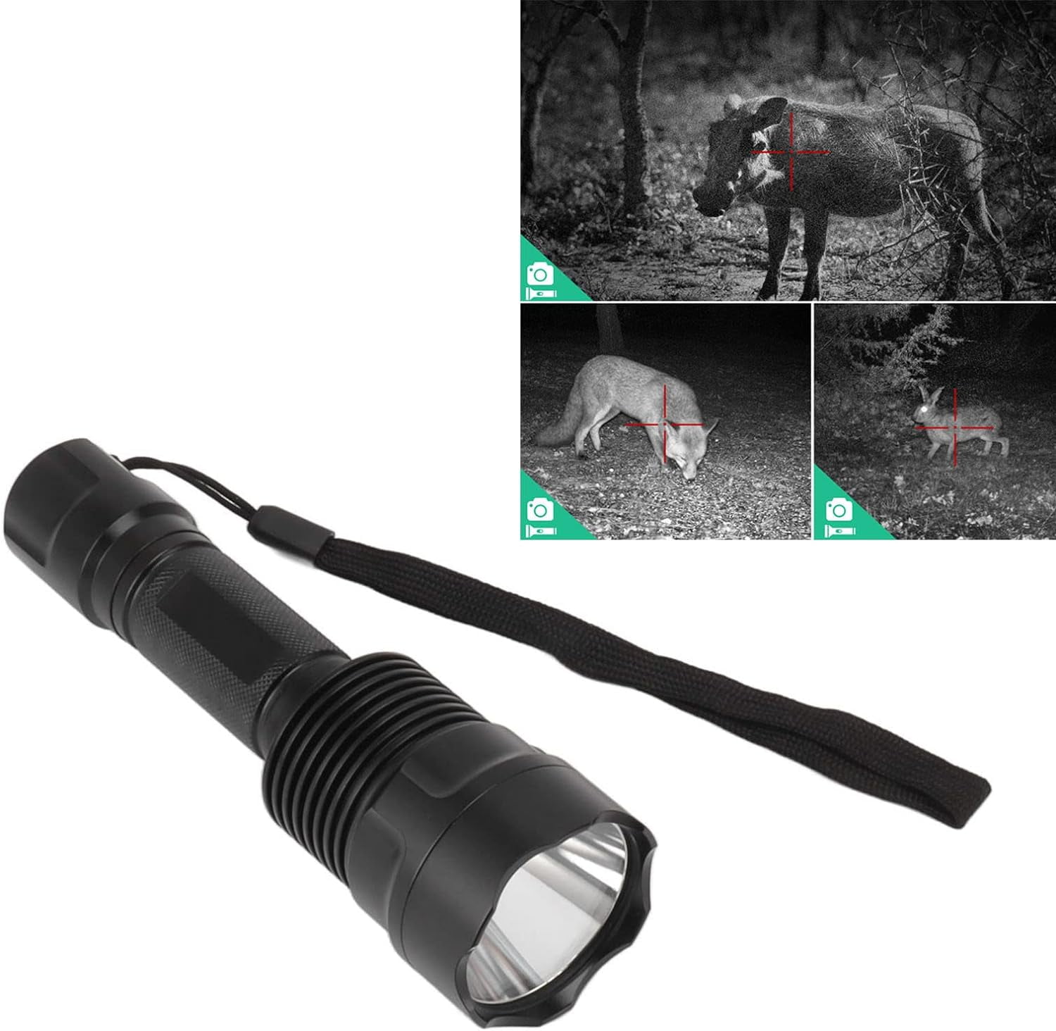 850nm IR Illuminator Flashlight, Infrared Night Vision Flashlight,Mini ...