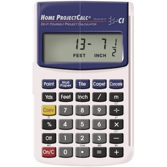 8510 Home ProjectCalc Do-It-Yourselfers Feet-Inch-Fraction Project ...