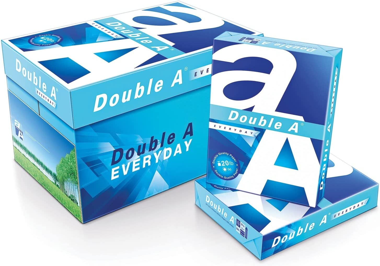 851120 Double-A Copy Paper, 20lb, 96B, 8-1/2-Inch x11-Inch, 10/CT, WE - Walmart.com