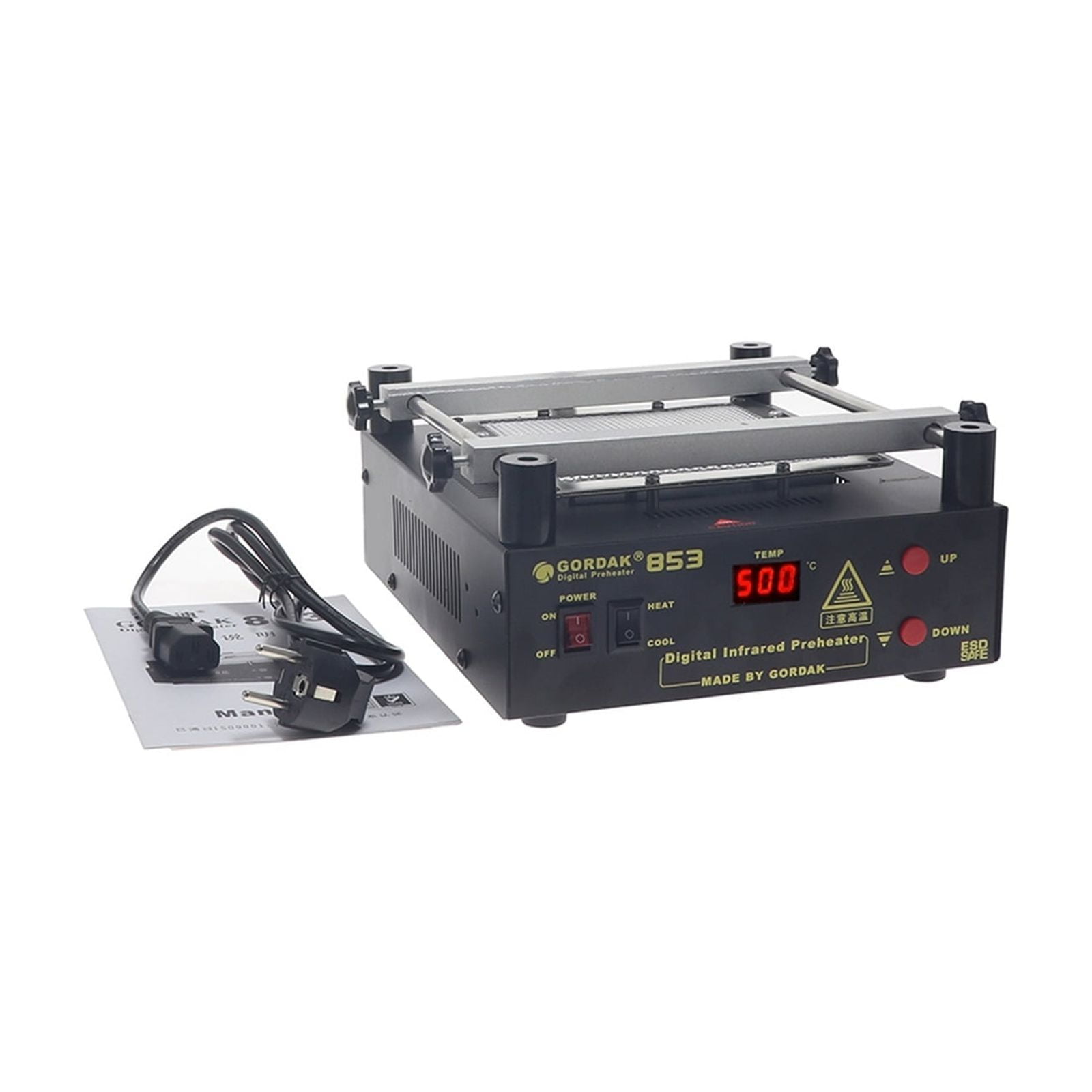 853 IR Preheater Lead-free BGA Rework Soldering Station Digital Display ...