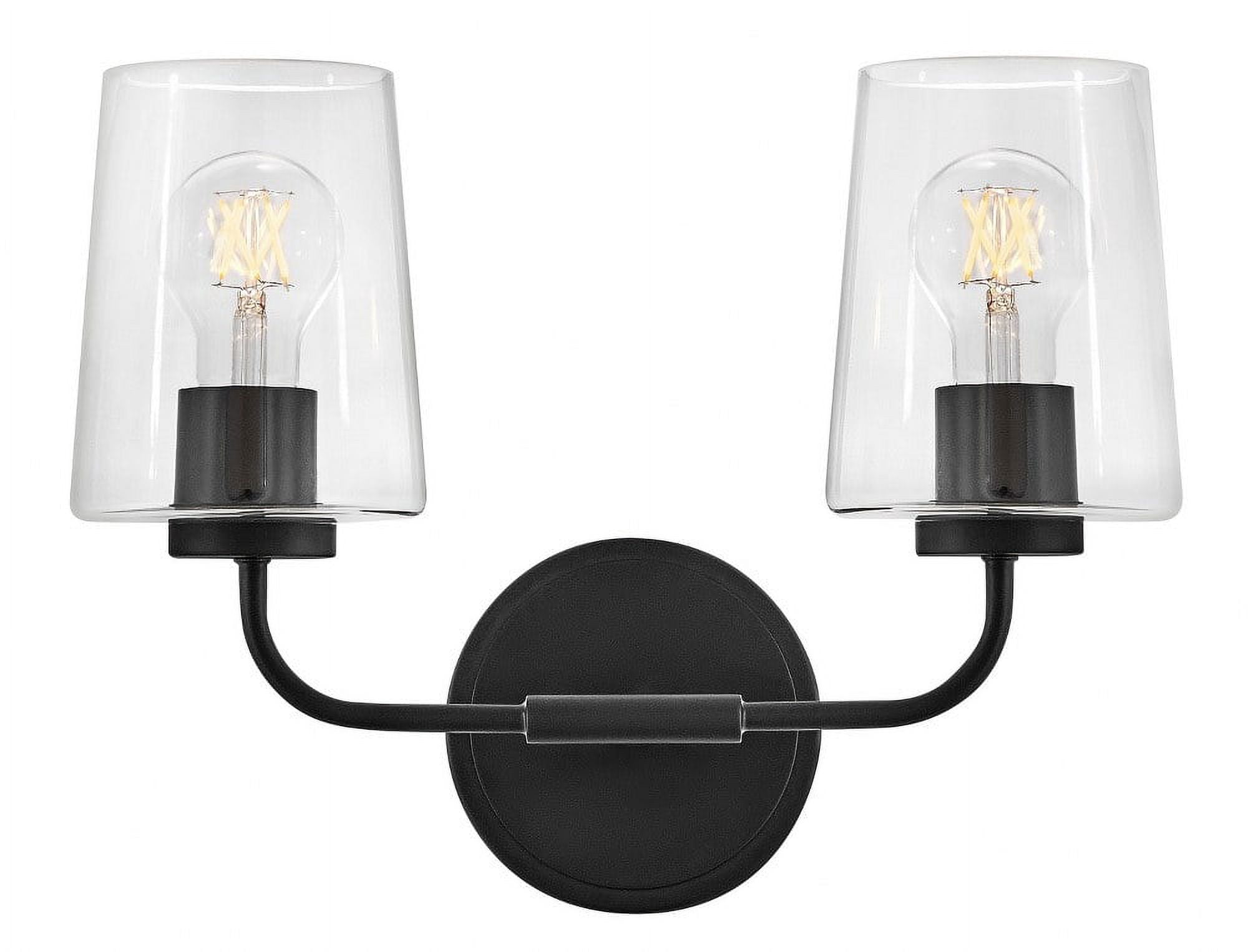 853452BK-CL Lark Kline - 36W 3 LED Small Bath Vanity-11 Inches Tall and ...