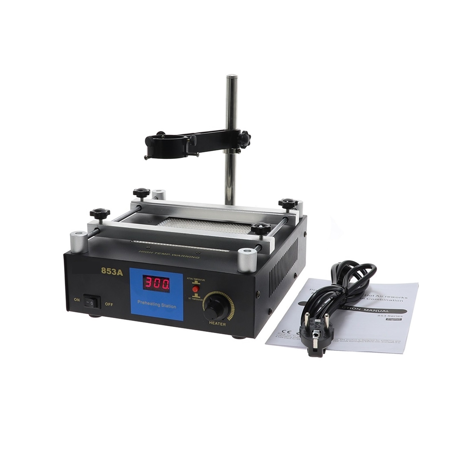 853A Digital Preheat Soldering Station High Power 50Hz ESD BGA Rework ...